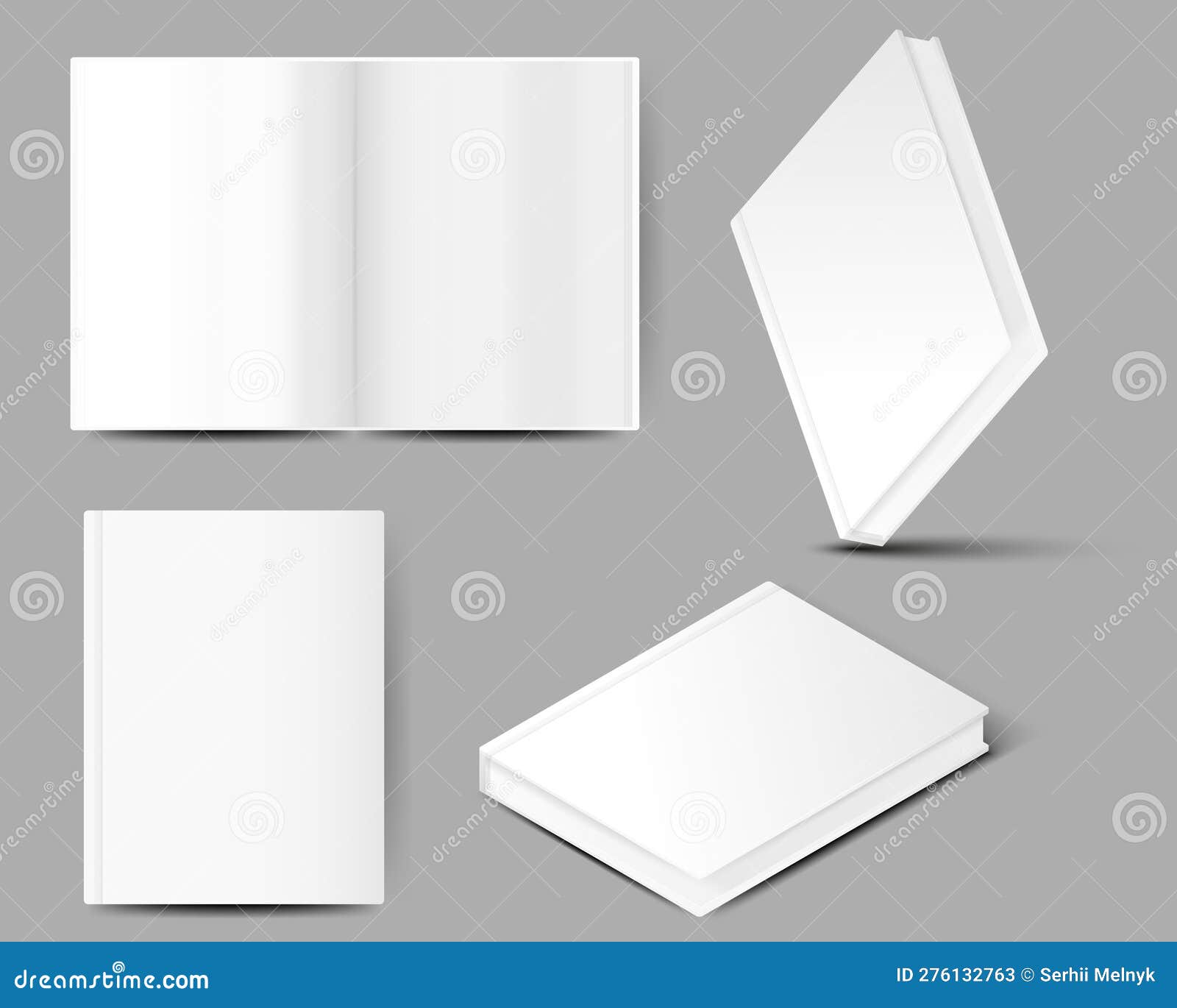 Empty book mockup stock vector. Illustration of book - 276132763