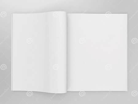 Empty book mockup template stock illustration. Illustration of business ...