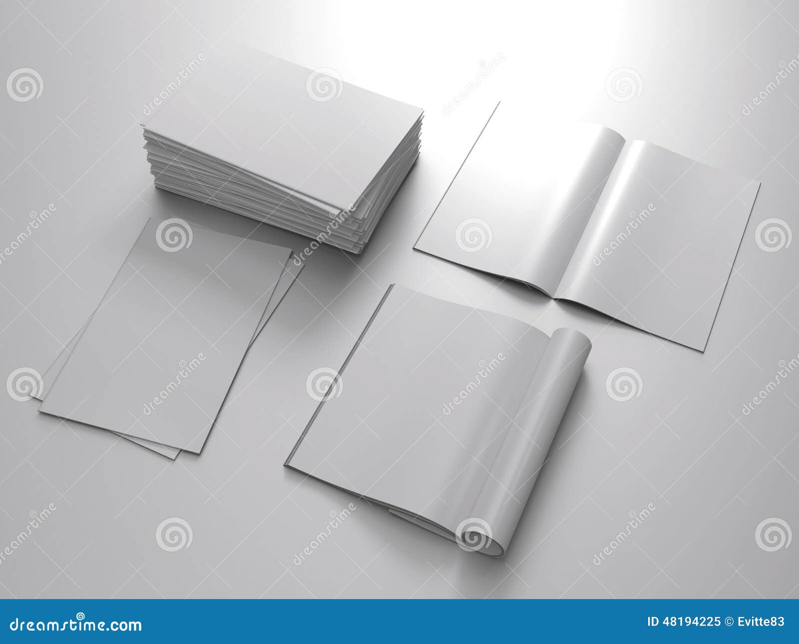 Empty book mockup template stock image. Image of booklet - 48194225