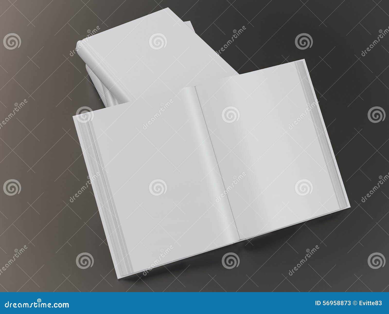Empty book mockup template stock image. Image of brand - 56958873