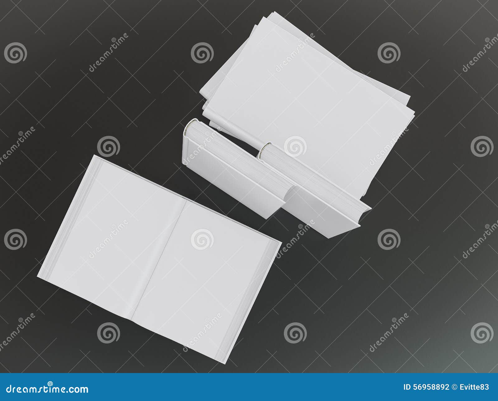 Empty book mockup template stock photo. Image of mockup - 56958892