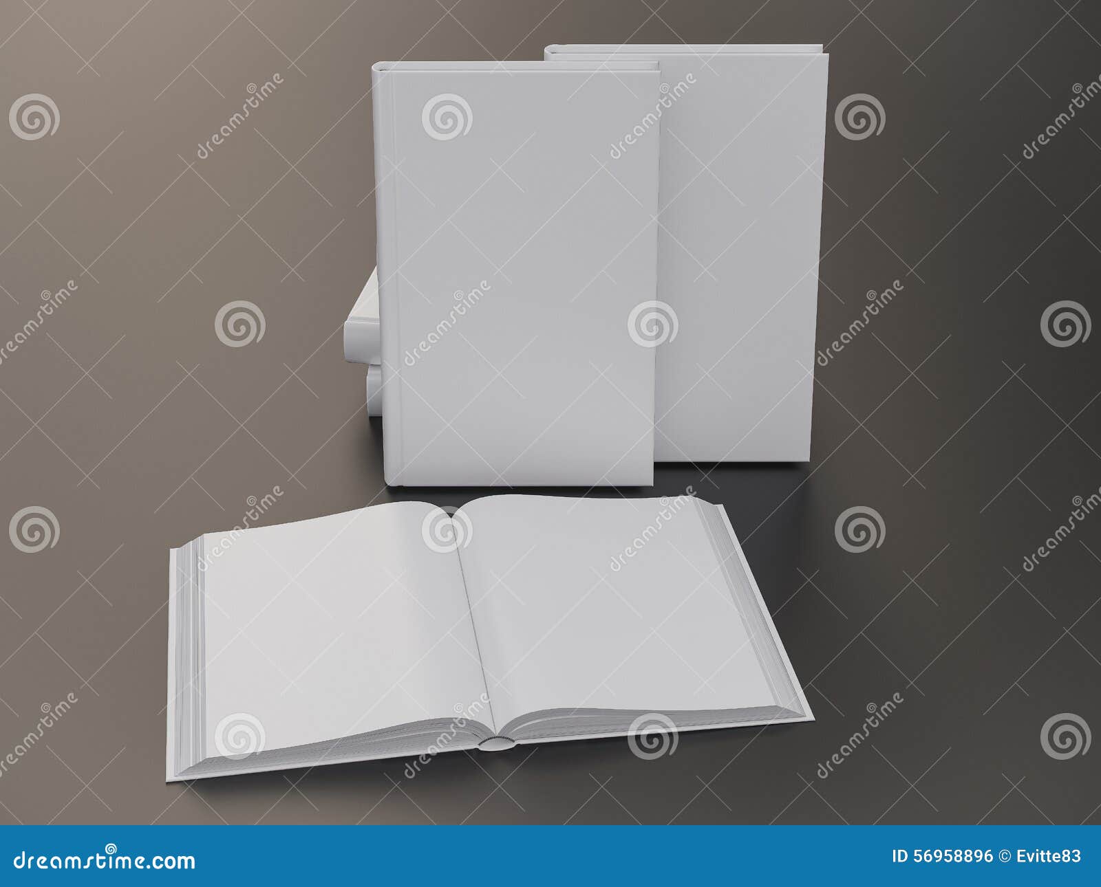 Empty book mockup template stock photo. Image of blank - 56958896