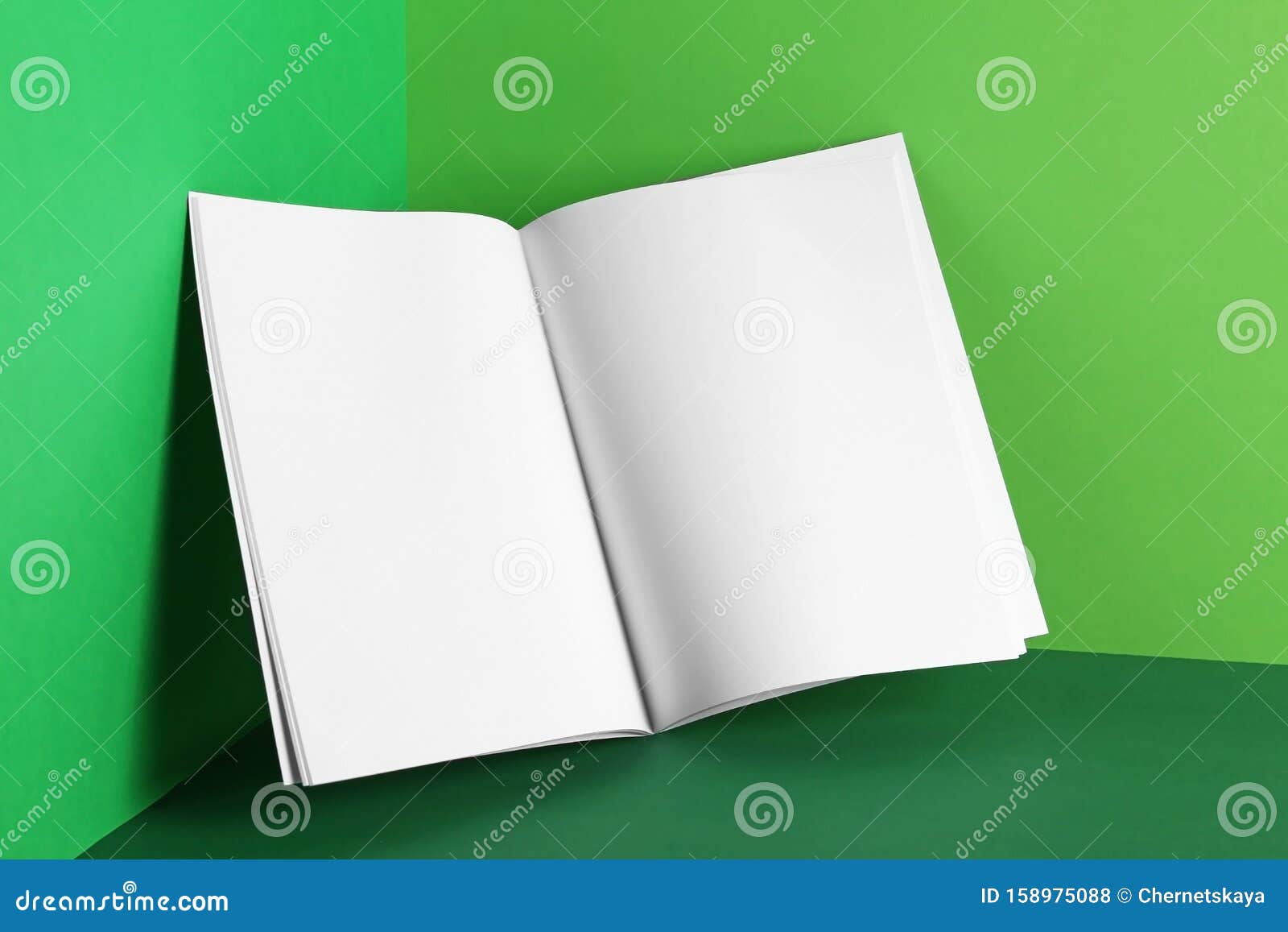 Empty Book Pages on Background. Mockup for Design Stock Photo - Image ...