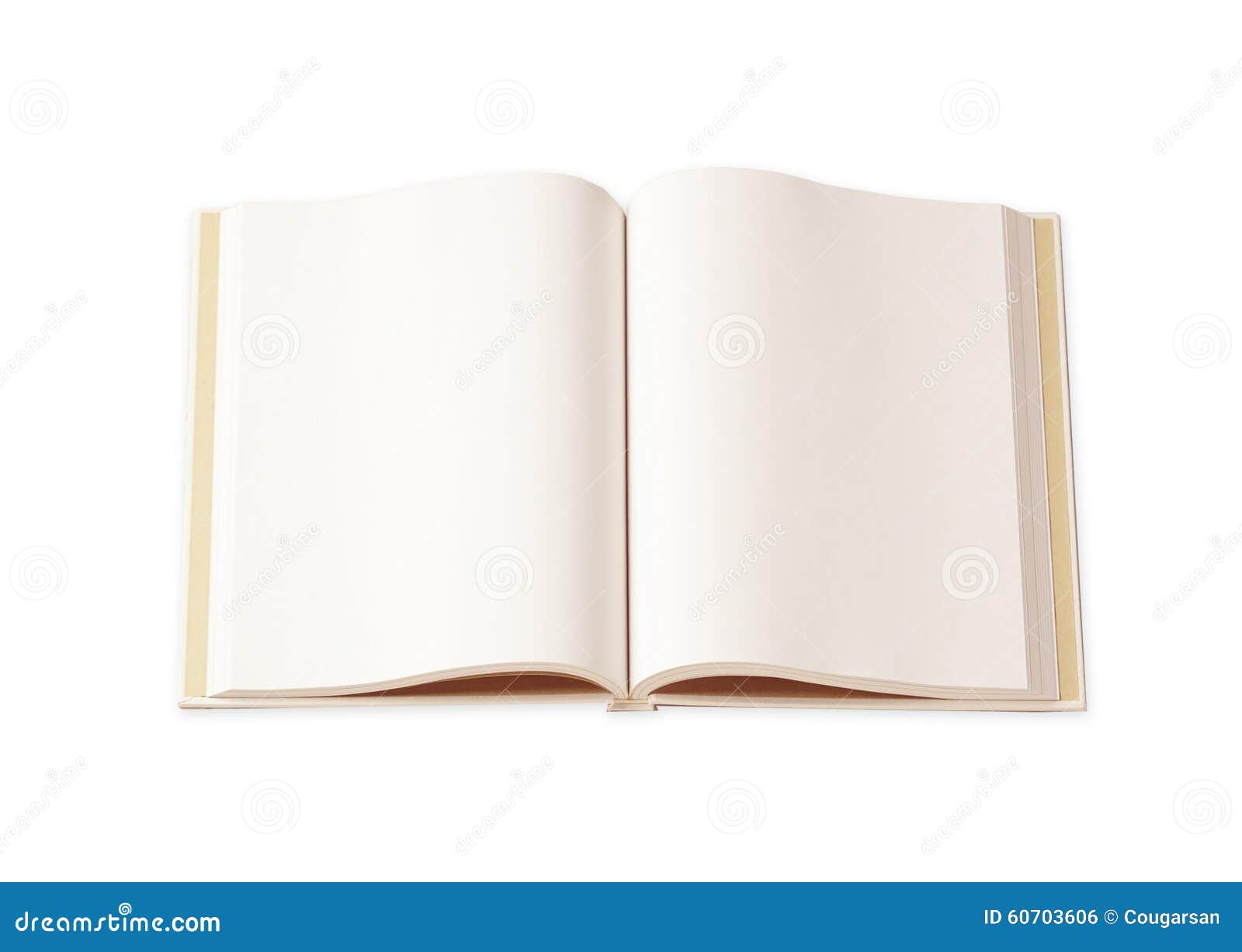 Empty Book with White Background Stock Photo - Image of object, paper ...