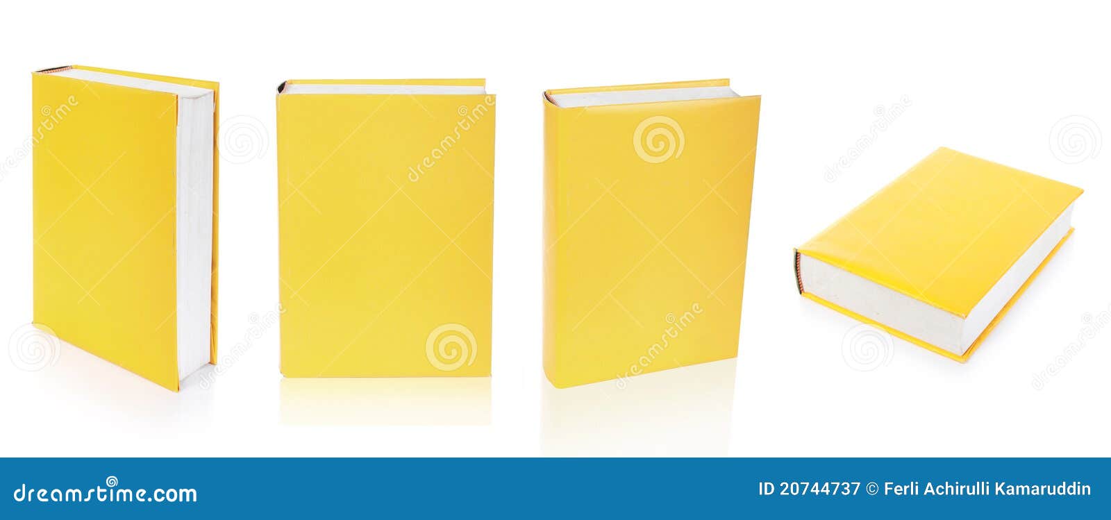 Empty Books Cover Isolated on the White Background Stock Image - Image ...