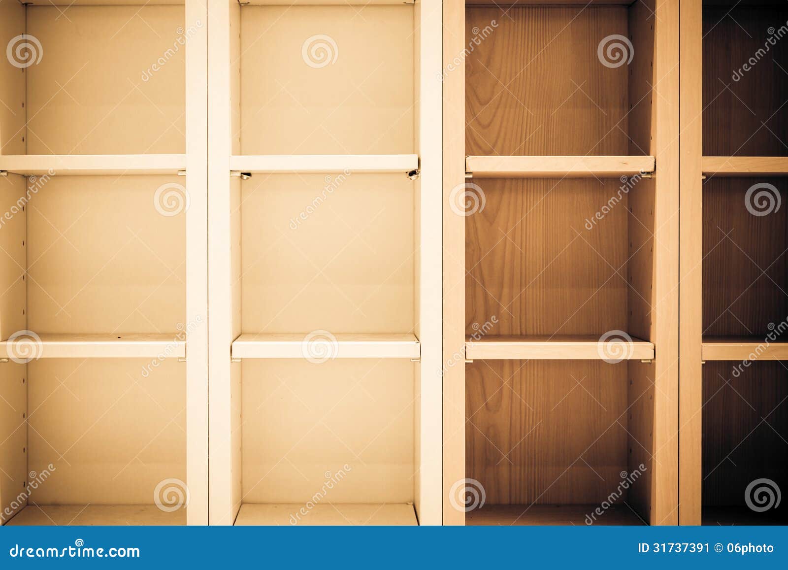 Empty Bookshelf In The Attic Stock Image | CartoonDealer.com #48829999