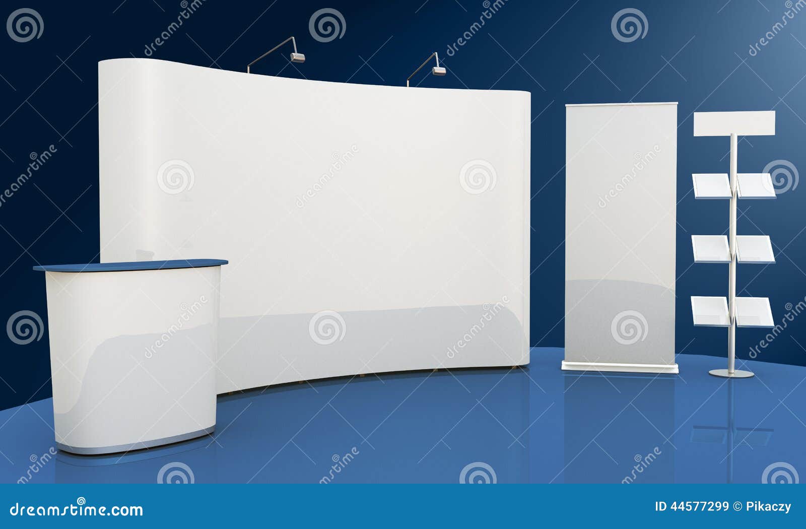 Empty booth space stock image. Image of poster, rollup - 44577299