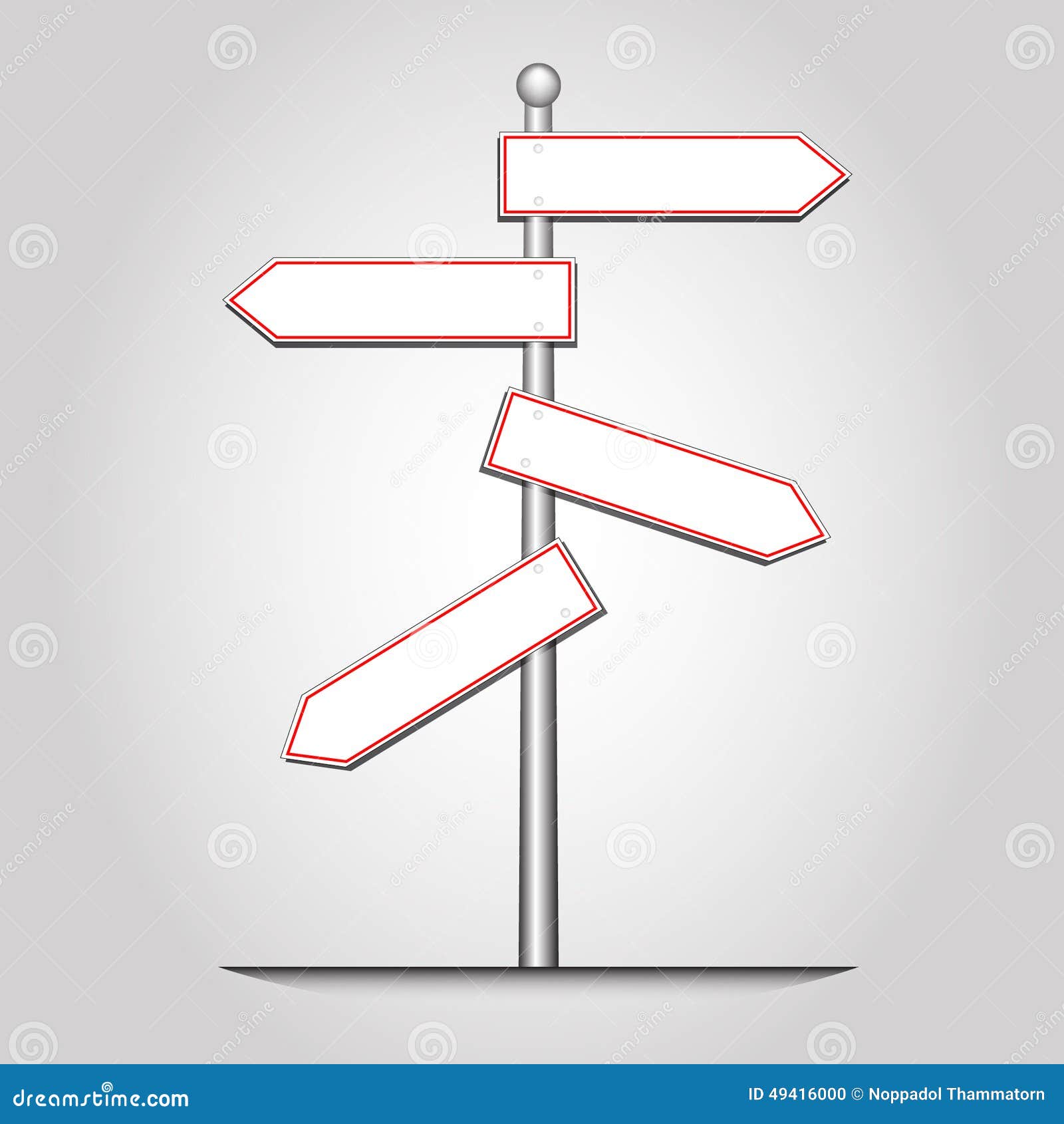 Guide Post Icon Logo Vector Symbol. Signpost Icon Isolated On White ...