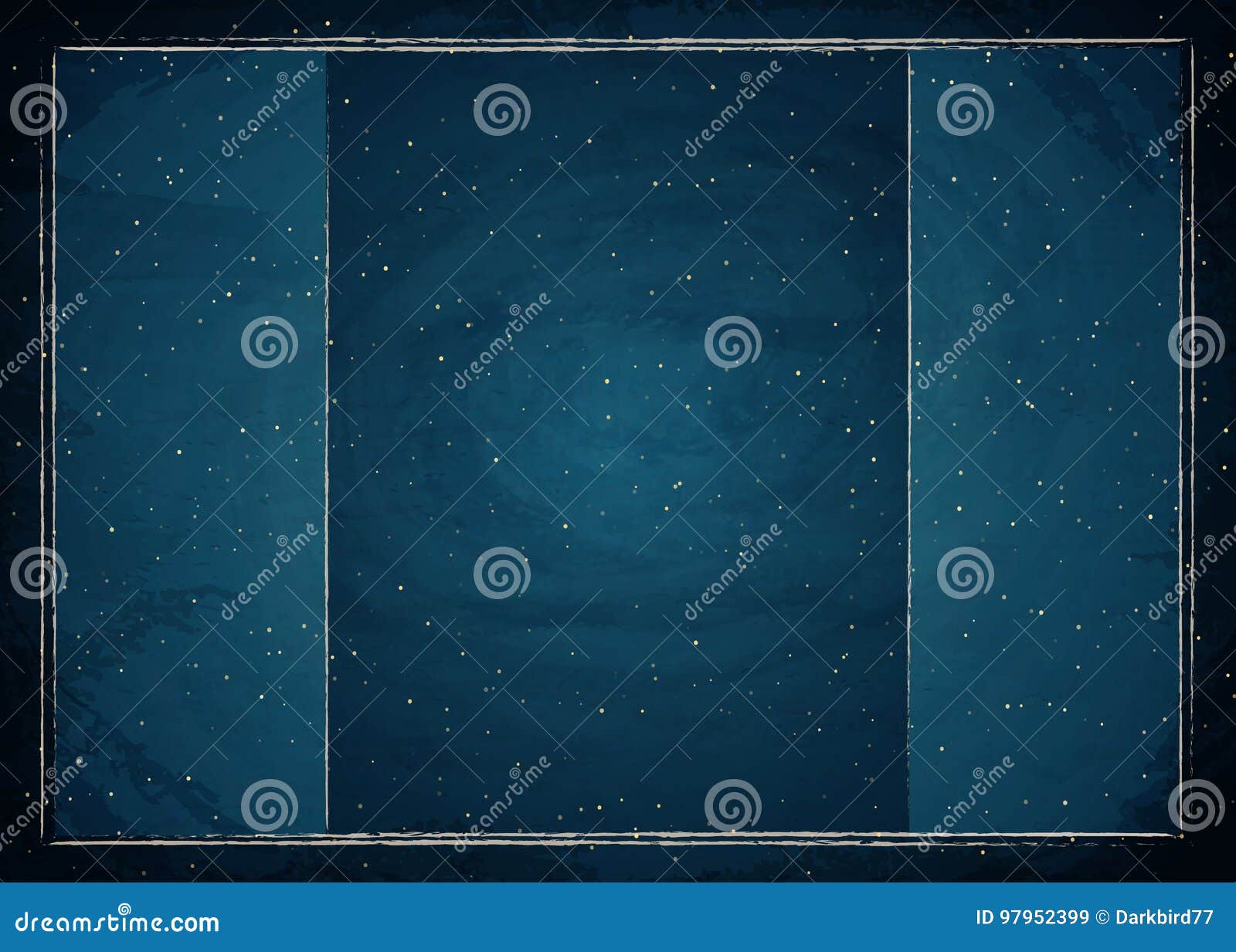 Empty Border on Blackboard Chalkboard Background Stock Illustration ...