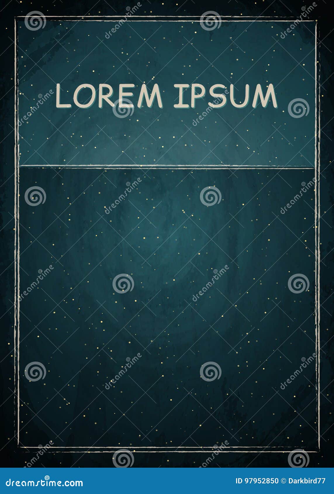 Empty Border on Blackboard Chalkboard Background Stock Illustration ...