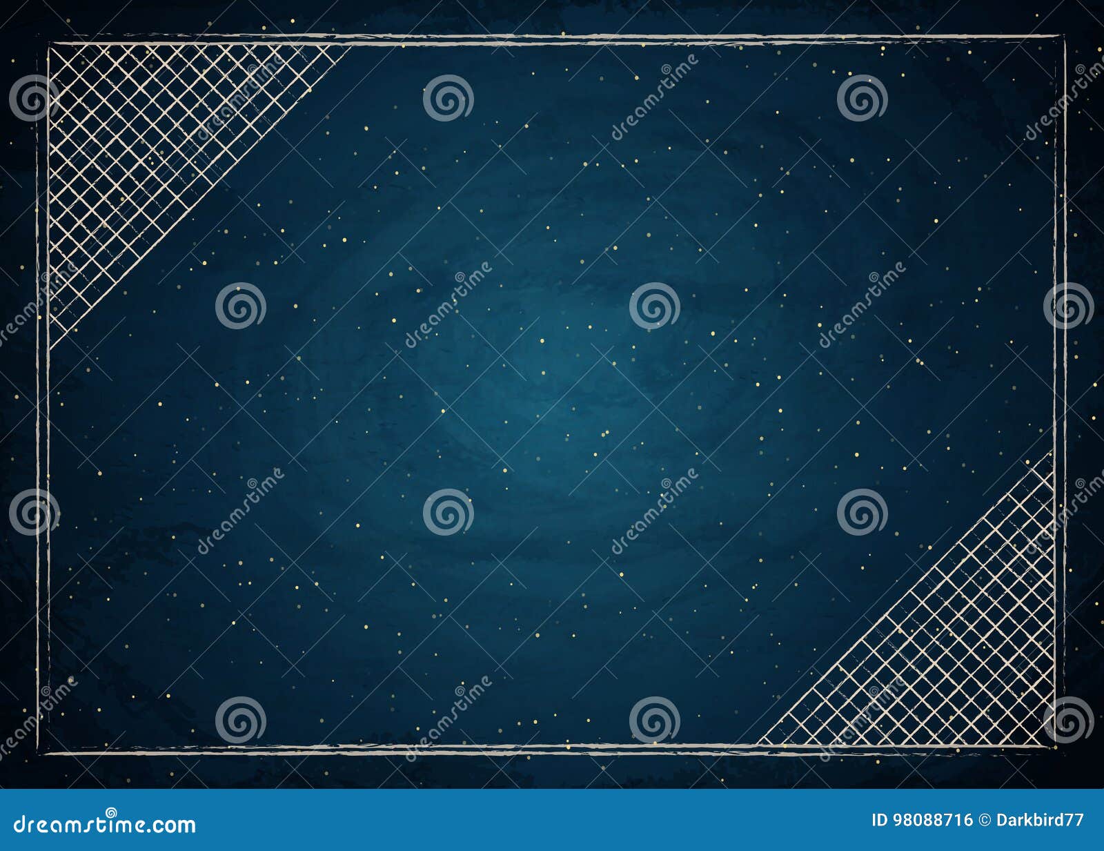 Empty Border with Corners on Blackboard Chalkboard Background Stock ...