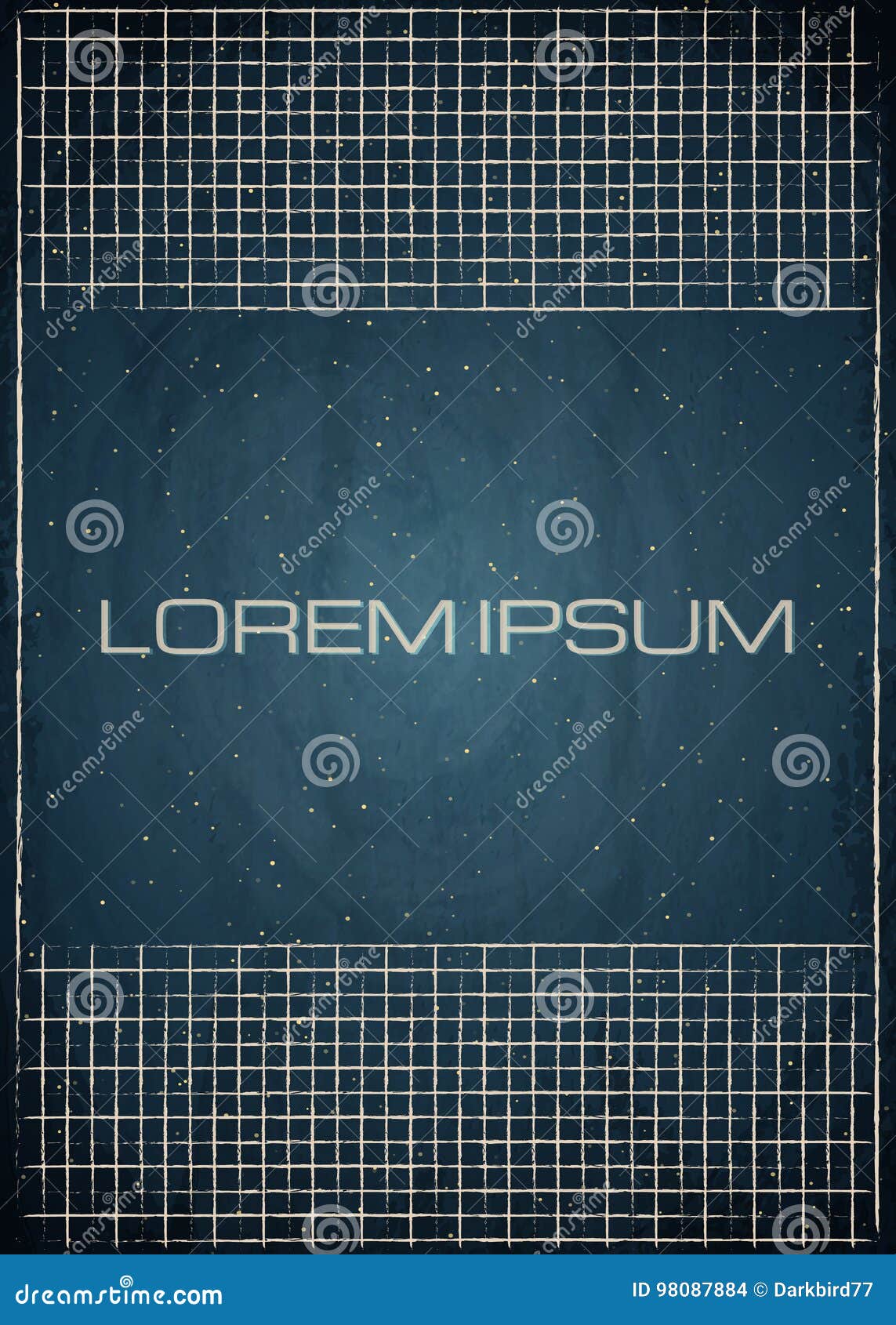 Empty Border with Grid on Blackboard Chalkboard Background Stock ...