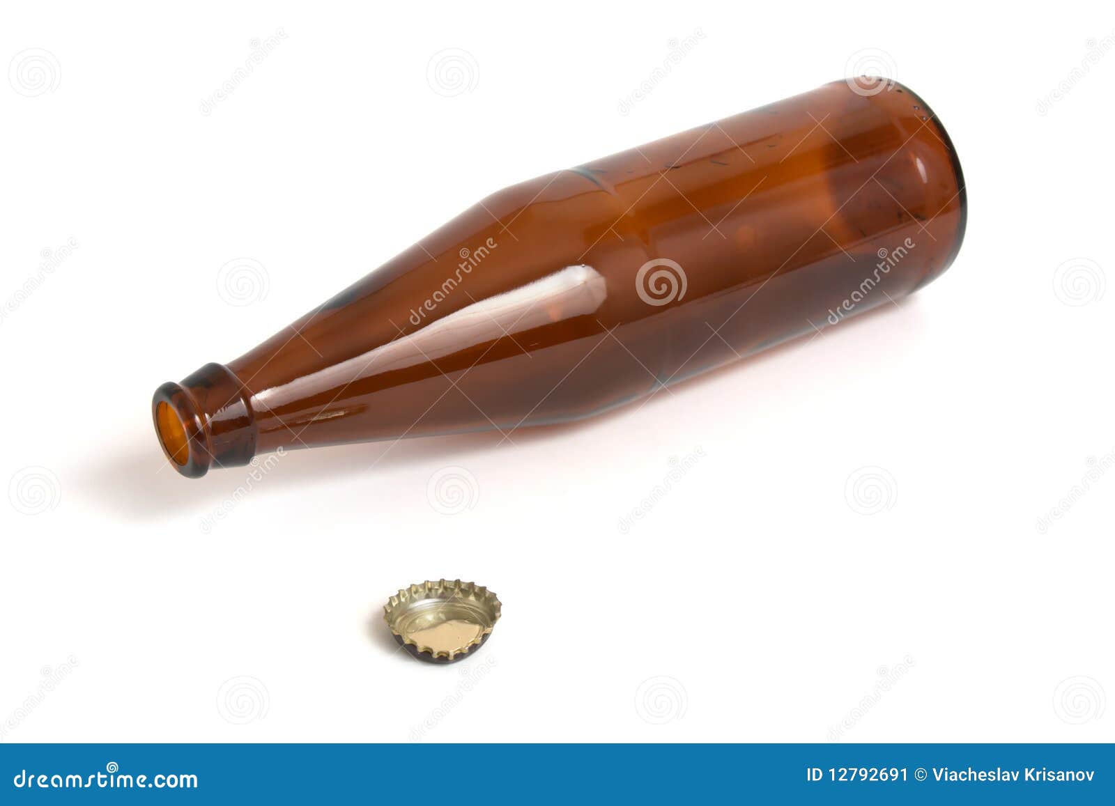 Empty bottle of beer stock image. Image of blank, isolated - 12792691