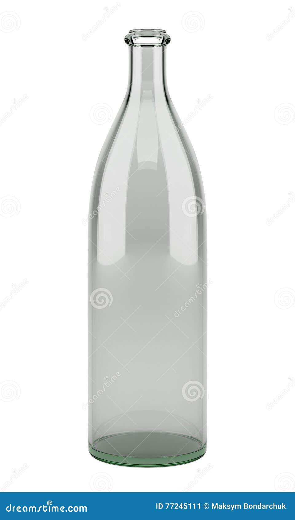 Empty Bottle Isolated on White Stock Illustration - Illustration of ...