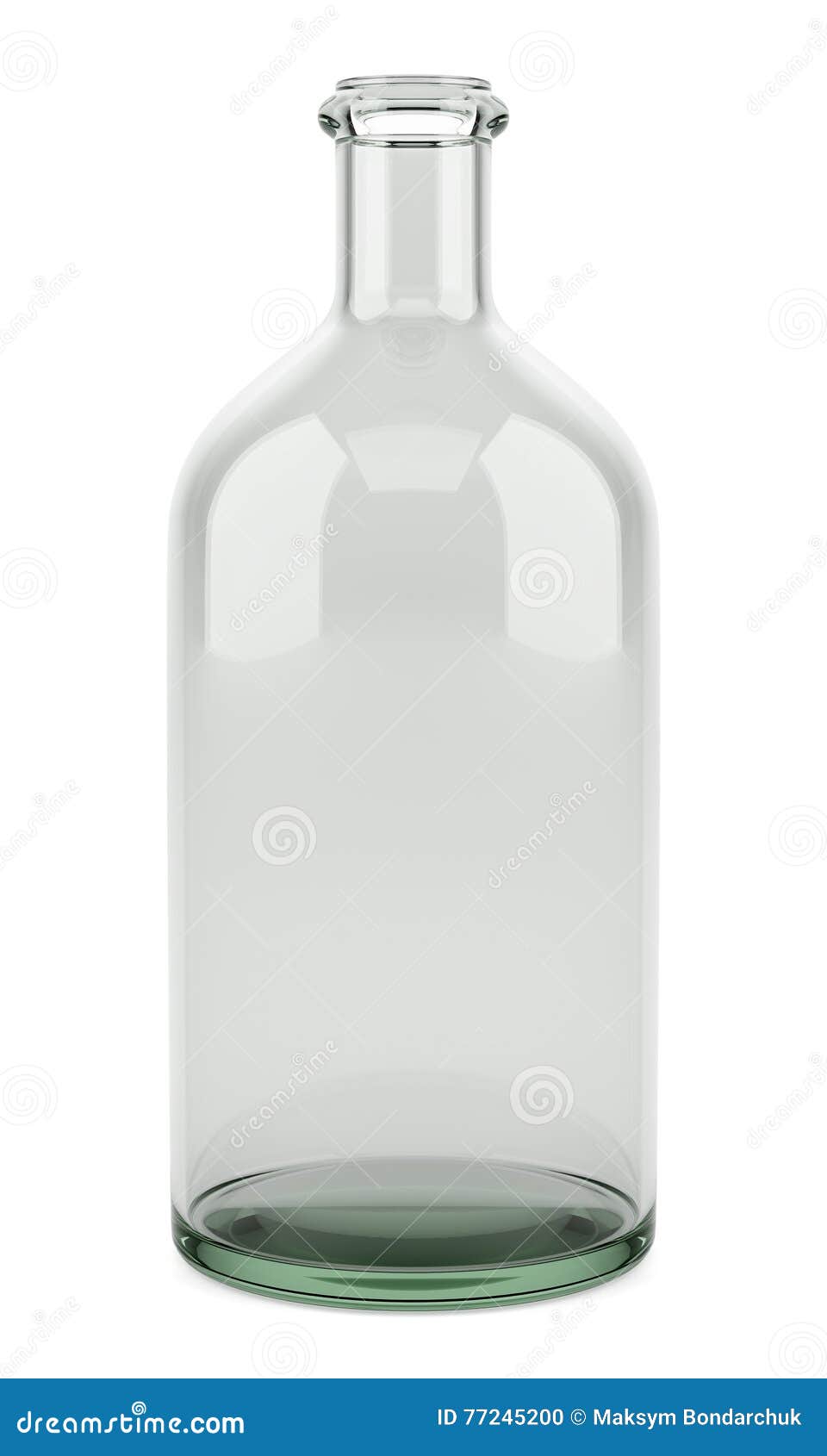 Empty Bottle Isolated on White Stock Illustration - Illustration of ...