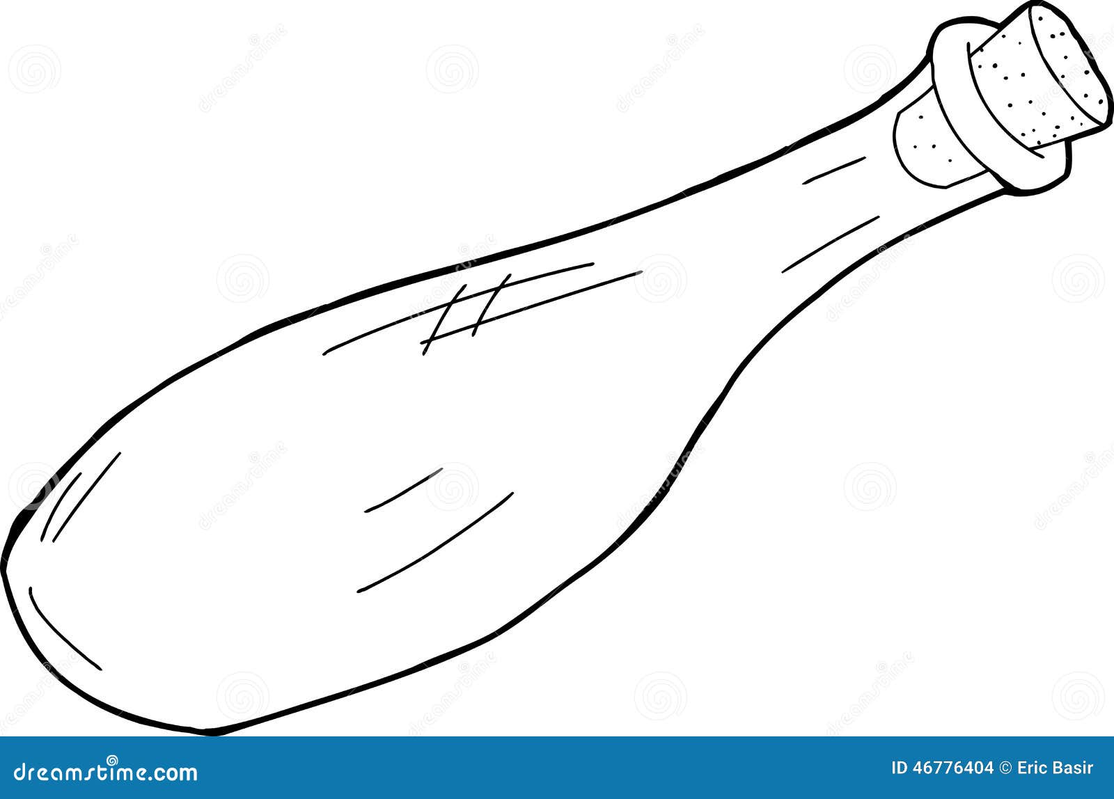 Empty Bottle Outline stock vector. Illustration of isolated - 46776404