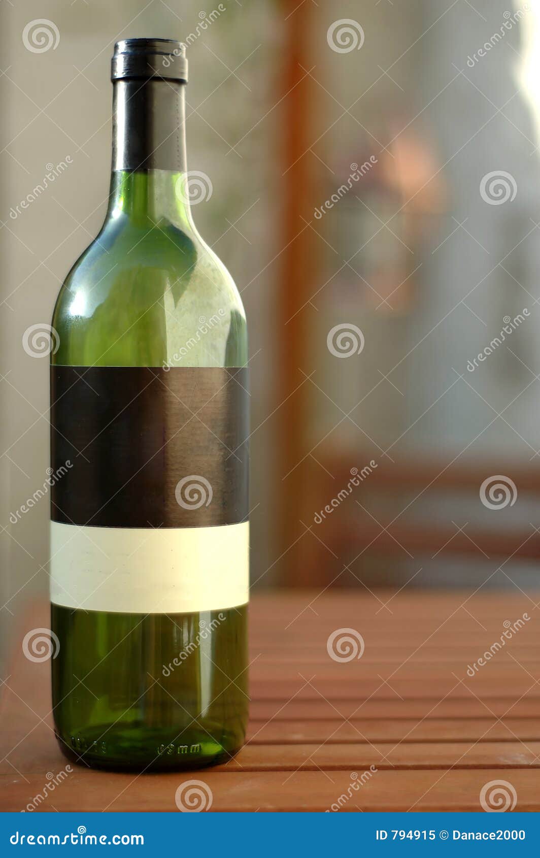 Empty bottle of wine stock image. Image of drink, bottle - 794915