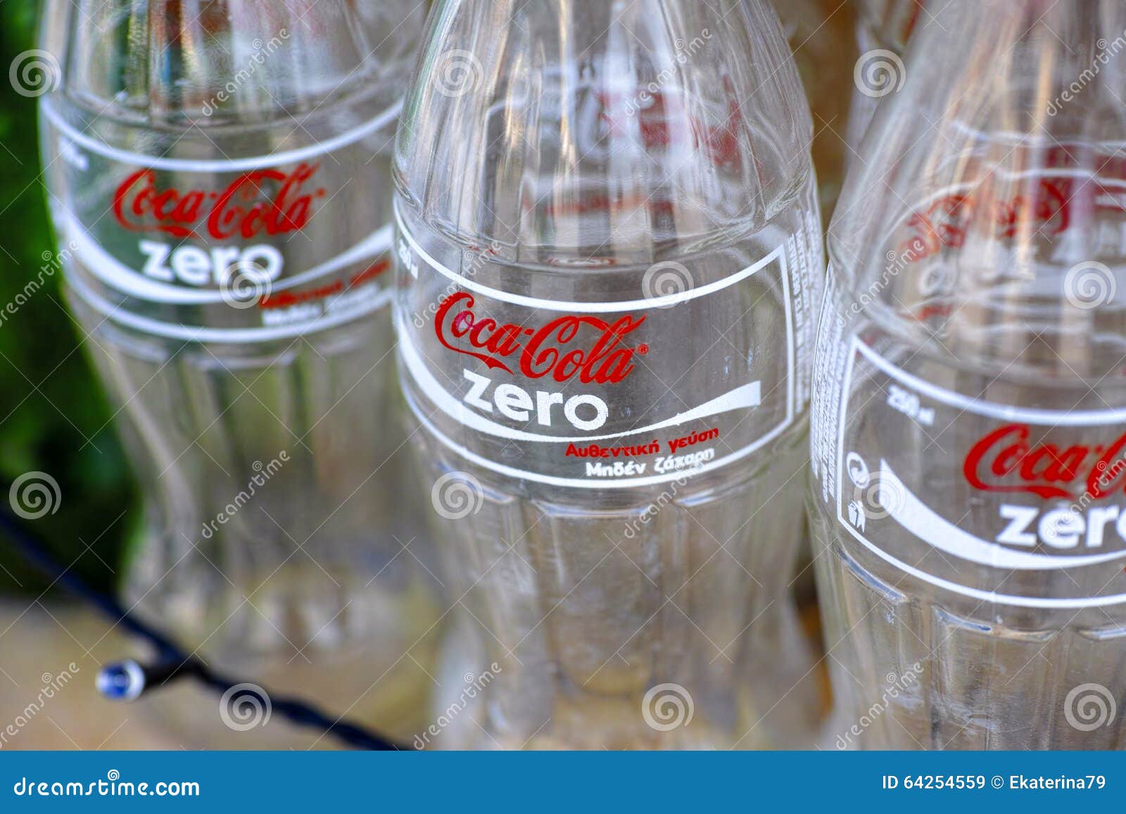 Empty Bottles of Coca-Cola Zero Editorial Stock Image - Image of empty ...
