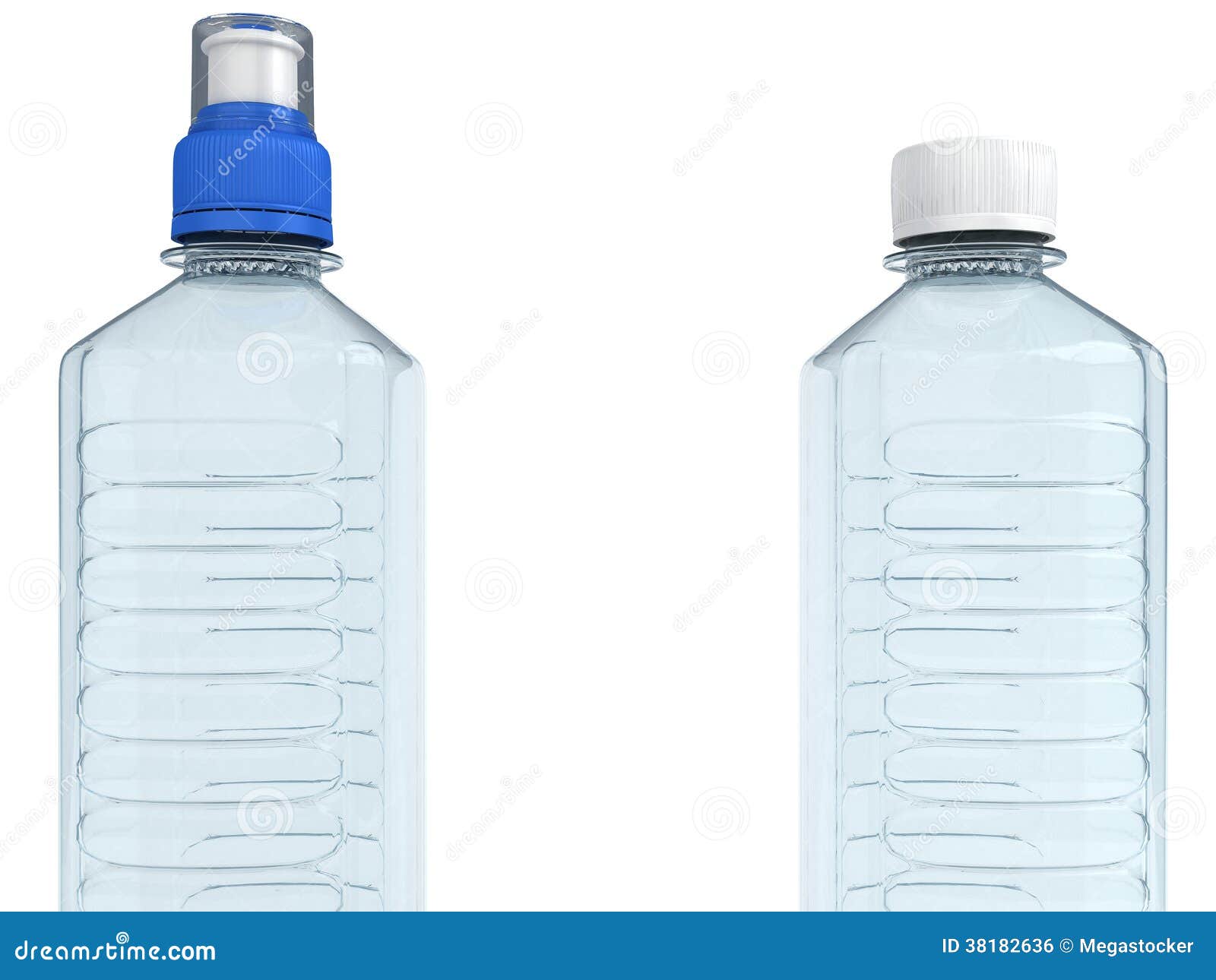 Empty Bottles Isolated on White Stock Photo - Image of cool, clean ...