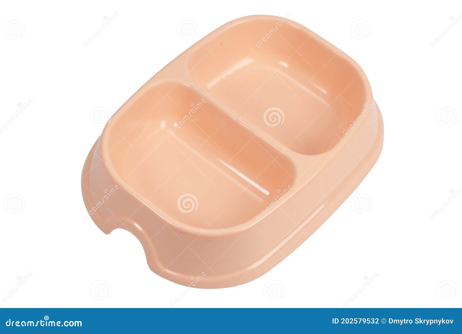 Empty Bowl for Cats Isolated on White Background Stock Photo - Image of ...