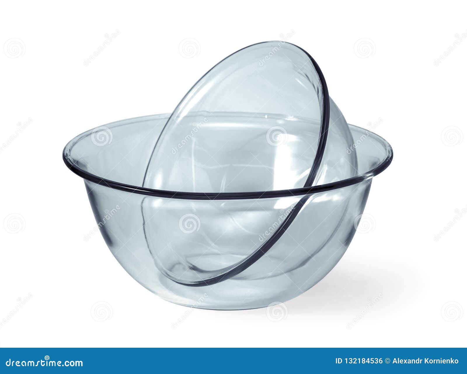 Empty Bowl Glass Isolated on the White Stock Photo - Image of glassware ...