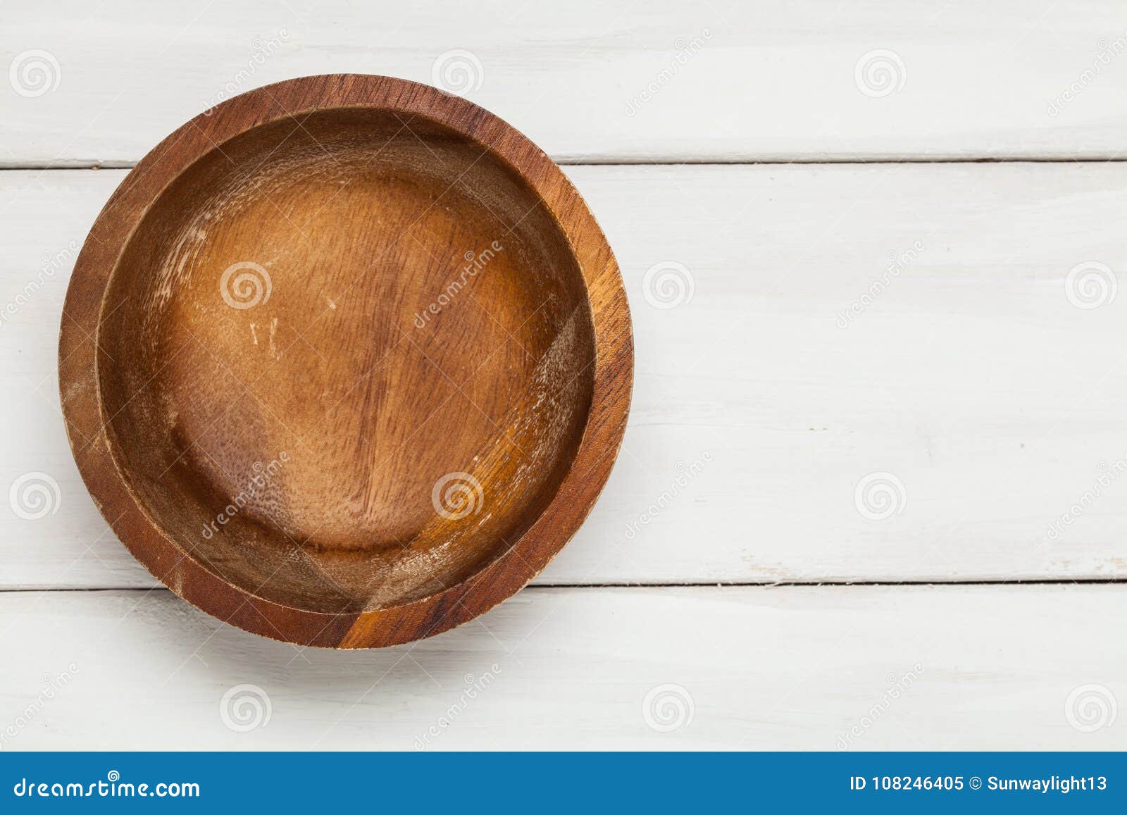 Empty bowl top view on stock image. Image of bamboo - 108246405