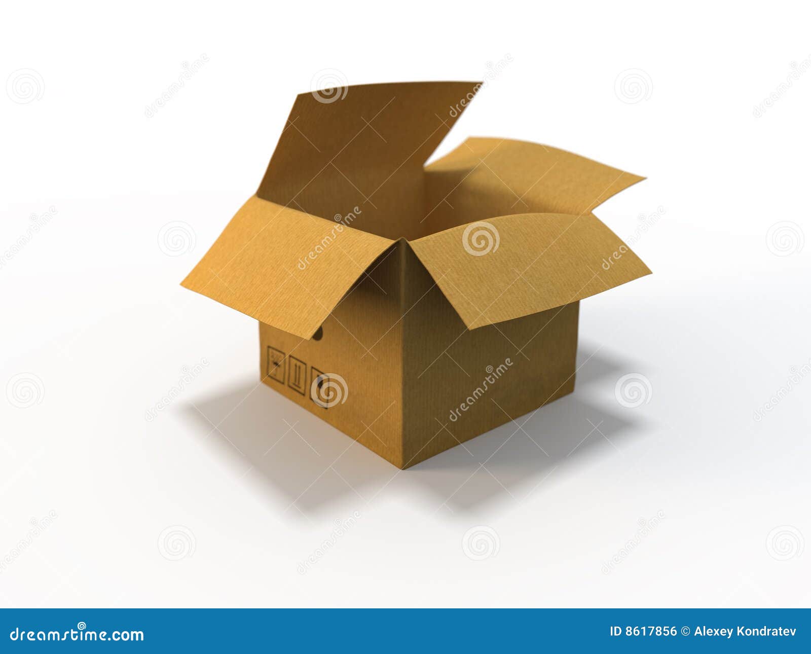 Empty box stock illustration. Illustration of boxes, stuff - 8617856