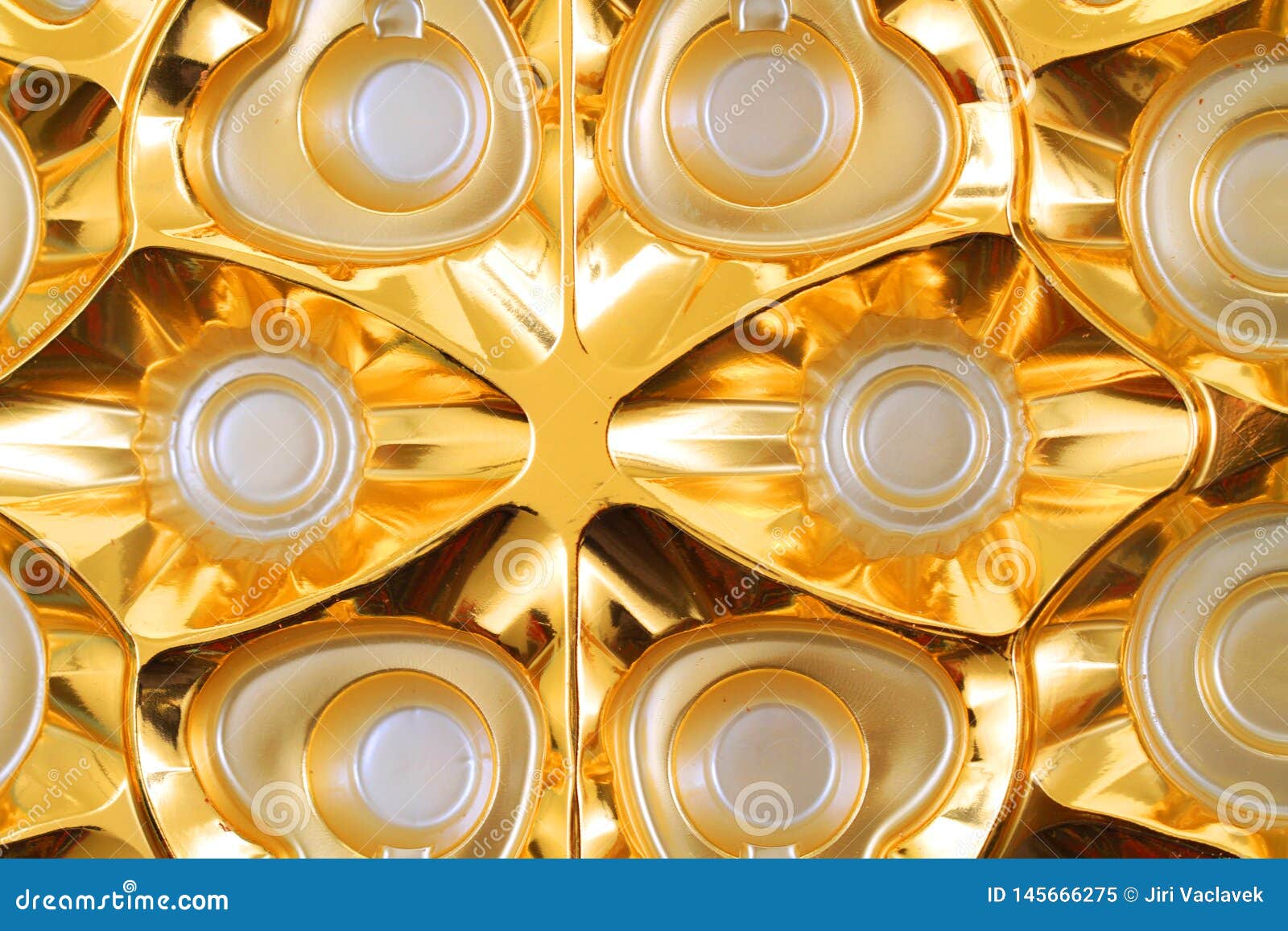 Empty Box of Chocolate Texture Stock Image - Image of closeup, round ...