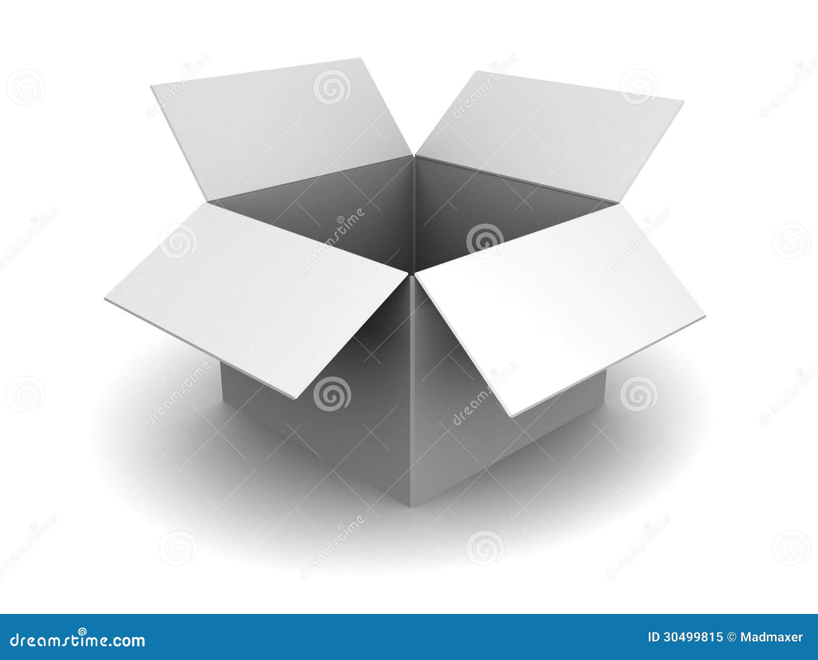 Empty box stock illustration. Illustration of pack, merchandise - 30499815