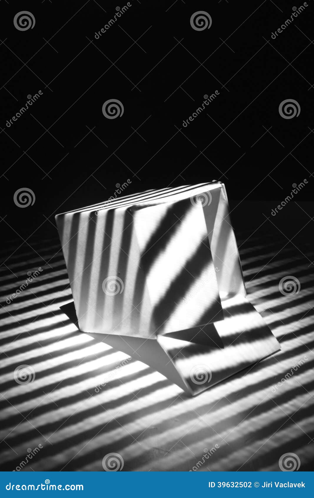 Empty Box in the Dark Night (light Effect) Stock Photo - Image of ...