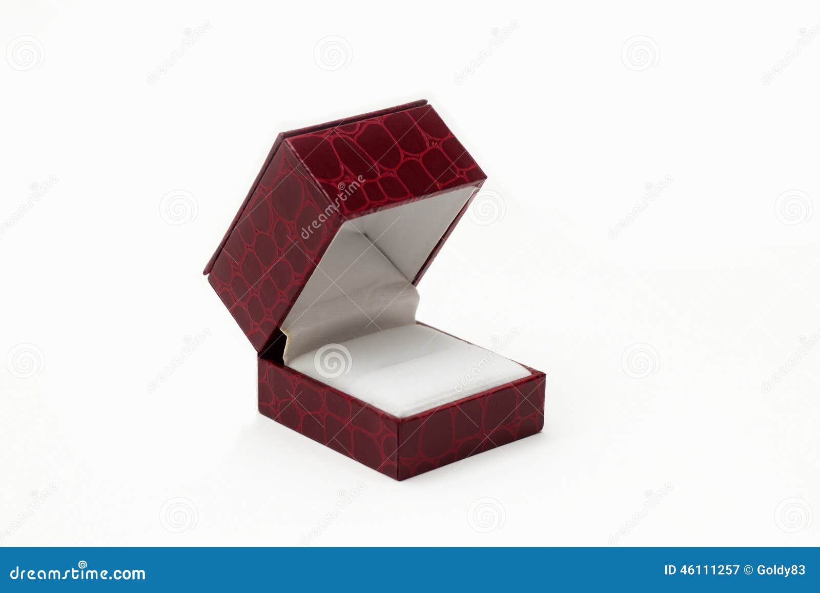 Empty Box for Engagement Ring Stock Image - Image of open, path: 46111257