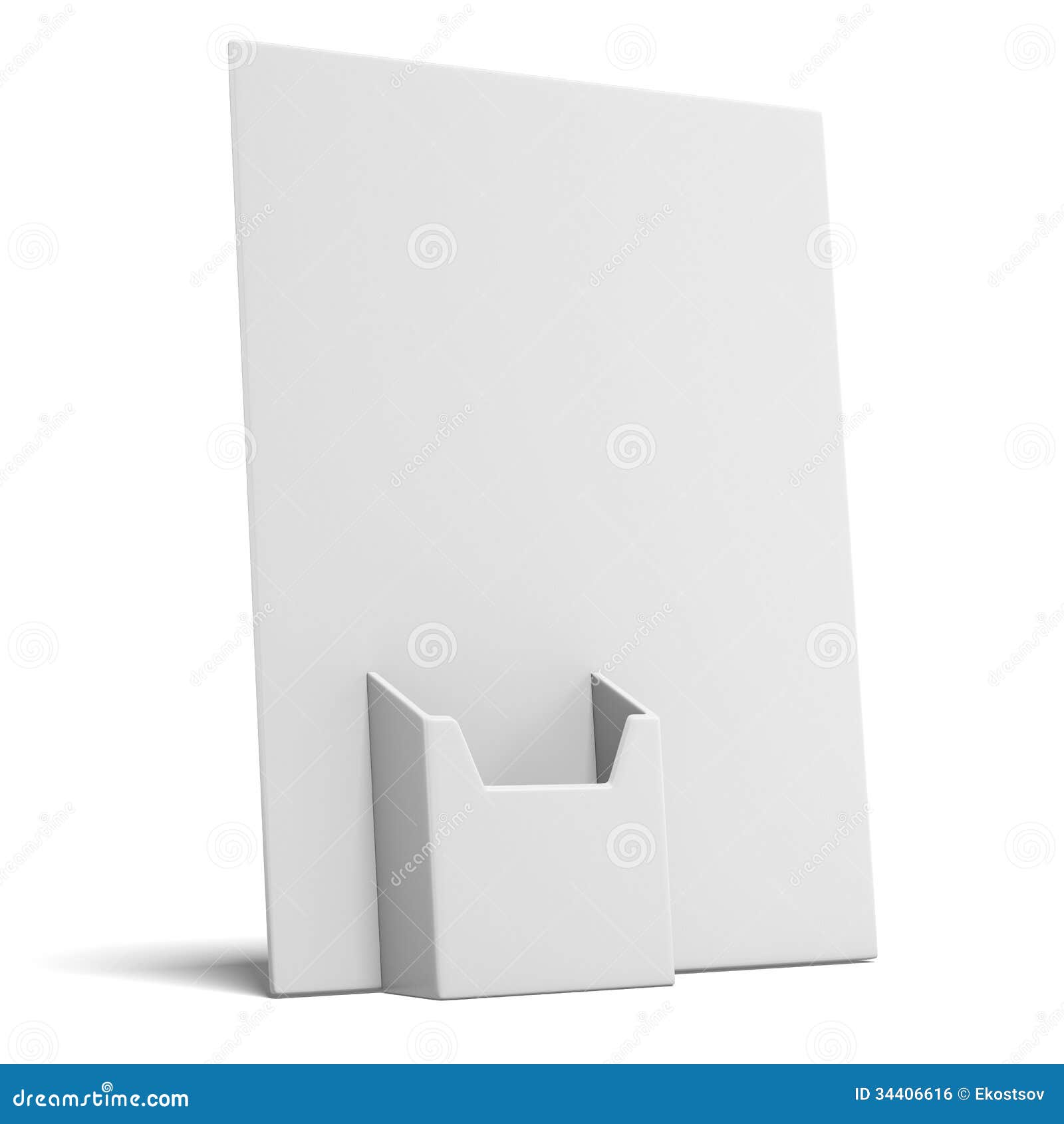 Empty Box Holder for Leaflets Stock Illustration - Illustration of ...