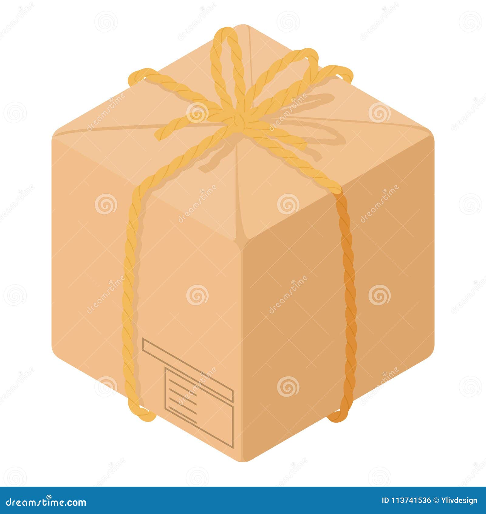 Empty Box Icon, Isometric Style Stock Vector - Illustration of carton ...