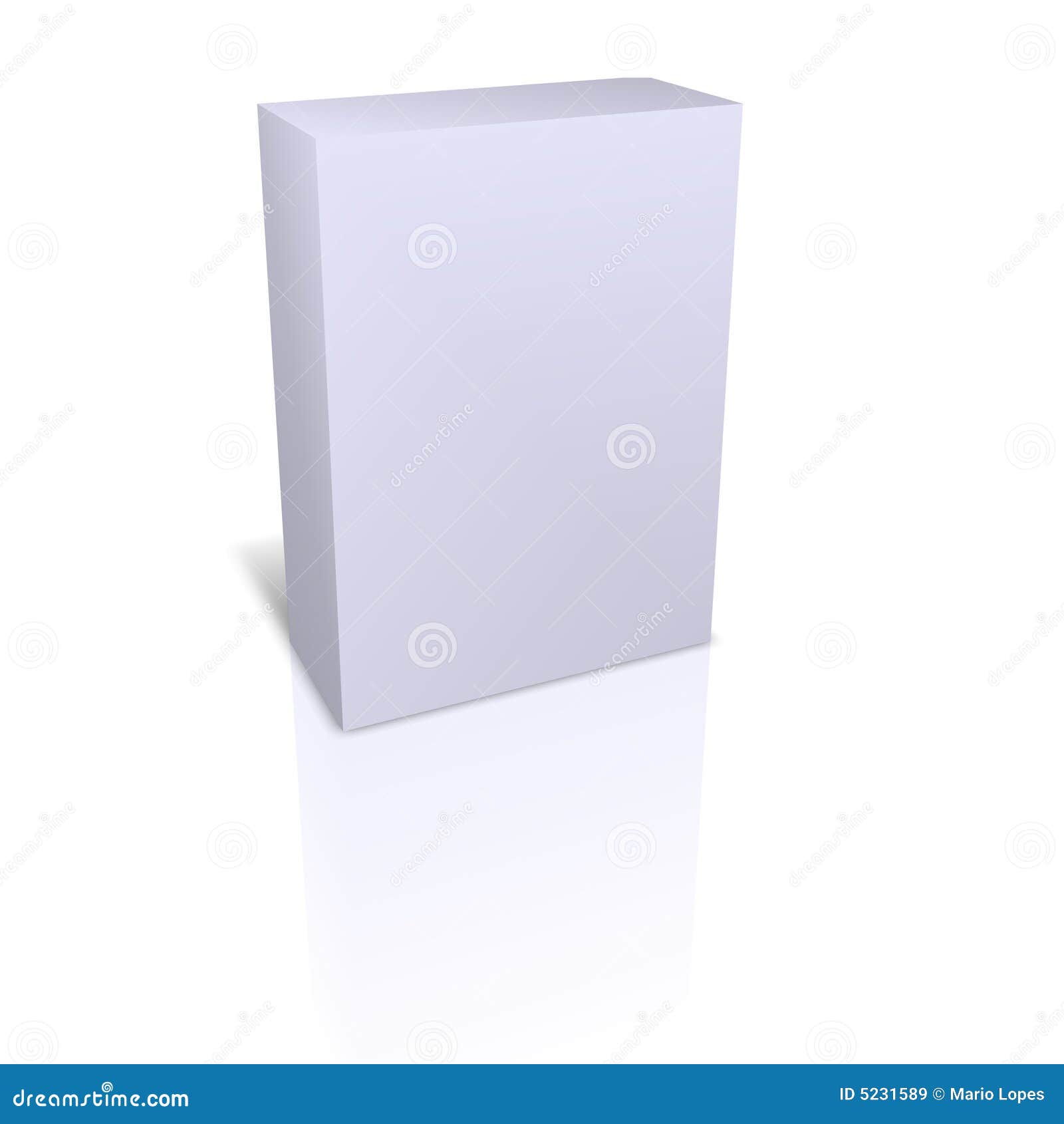 Empty Box Isolated in White Background Stock Illustration ...