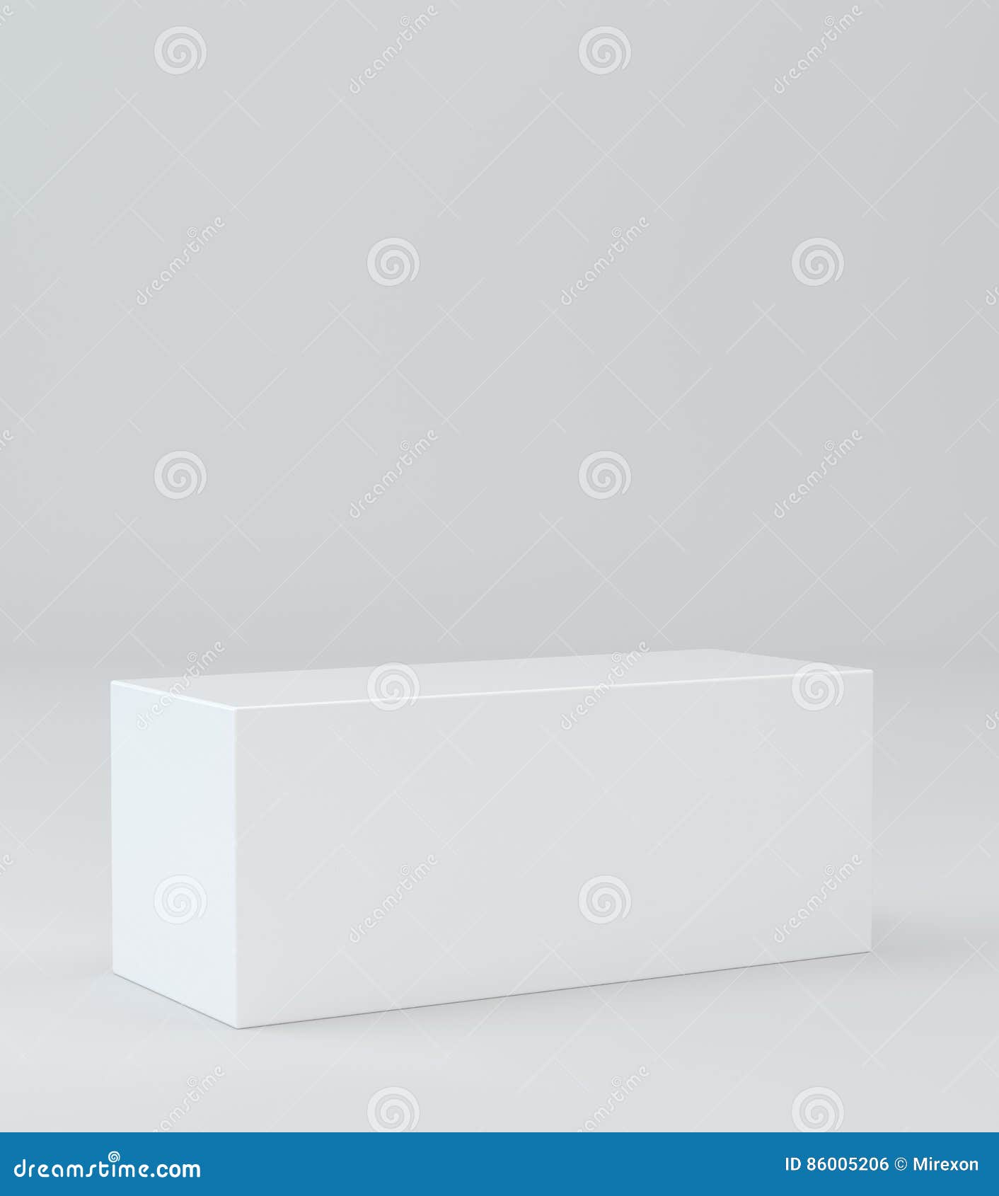 Empty Box Pedestal for Display. Stock Illustration - Illustration of ...