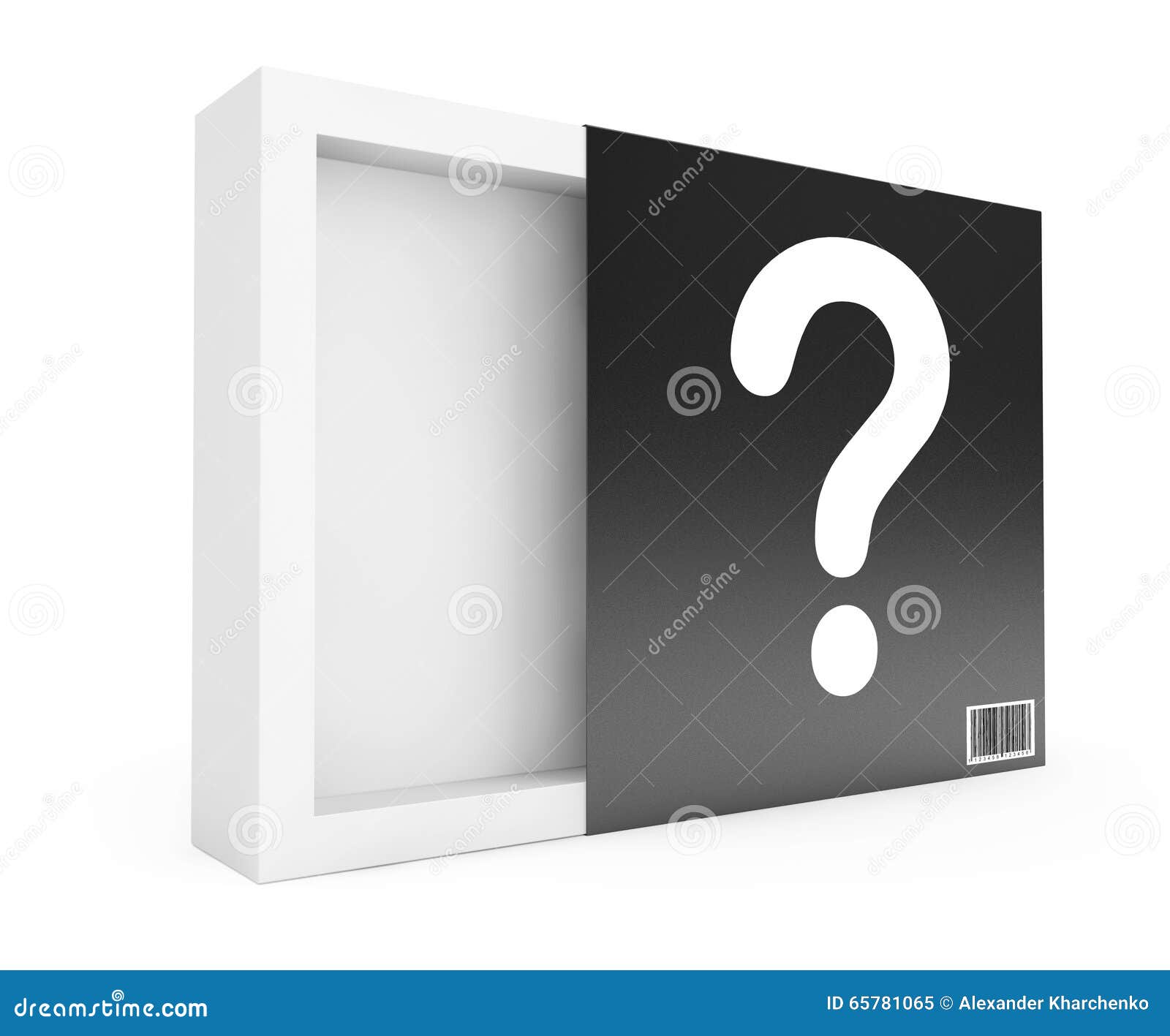 Empty Box with Question Mark Stock Illustration - Illustration of ...