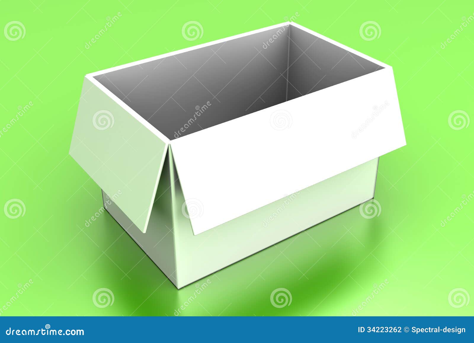 Empty Box stock illustration. Illustration of parcel - 34223262