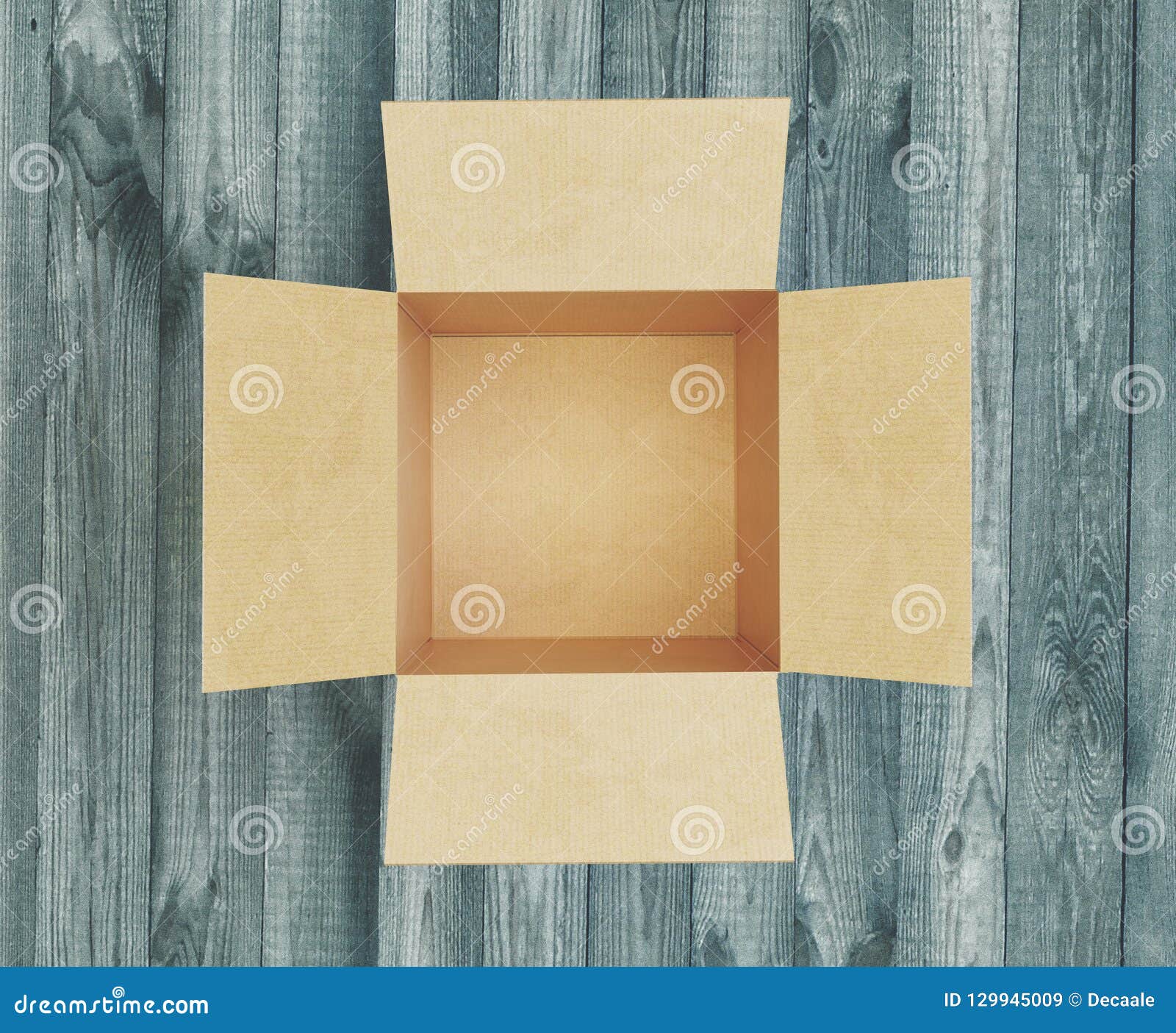 Shipping Empty Boxe for Delivery, 3d Render Illustration Stock ...