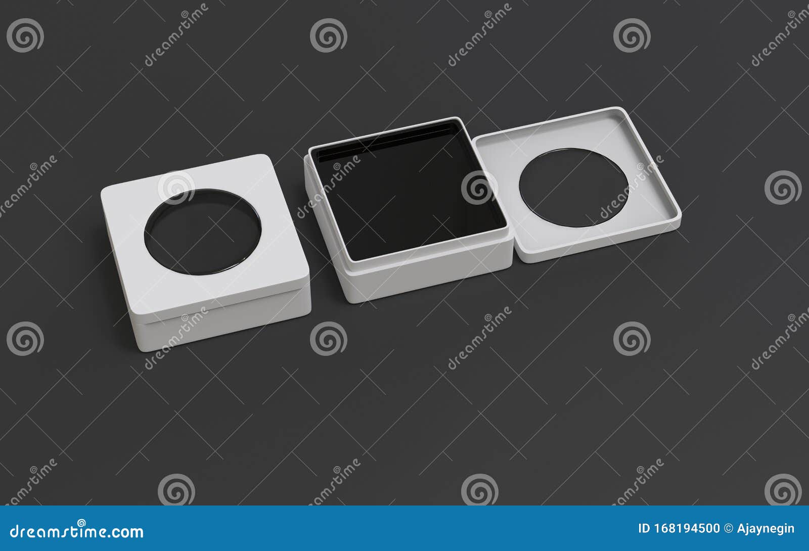 Empty Box with Transparent Window Stock Illustration - Illustration of ...