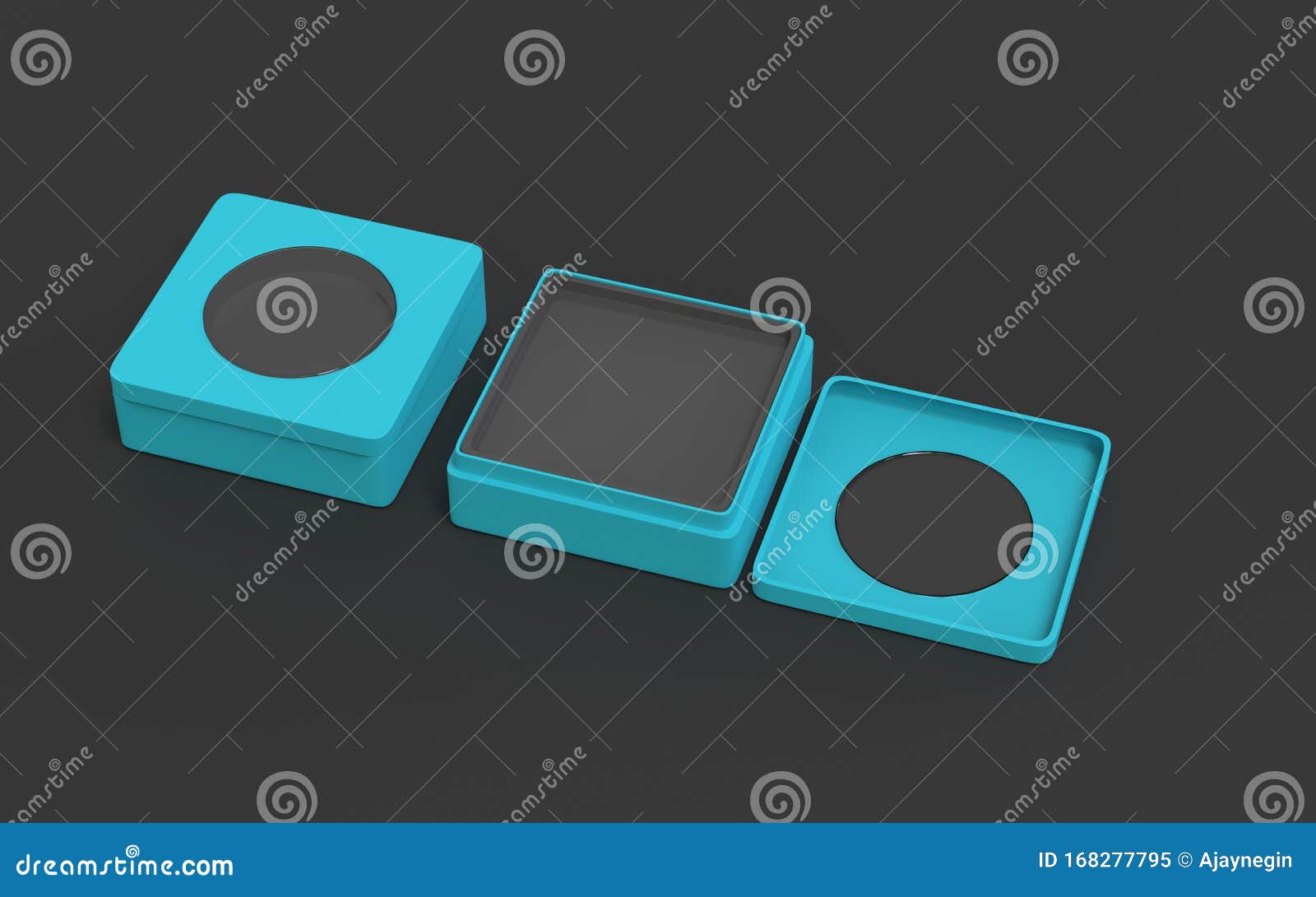 Empty Box with Transparent Window Stock Illustration - Illustration of ...