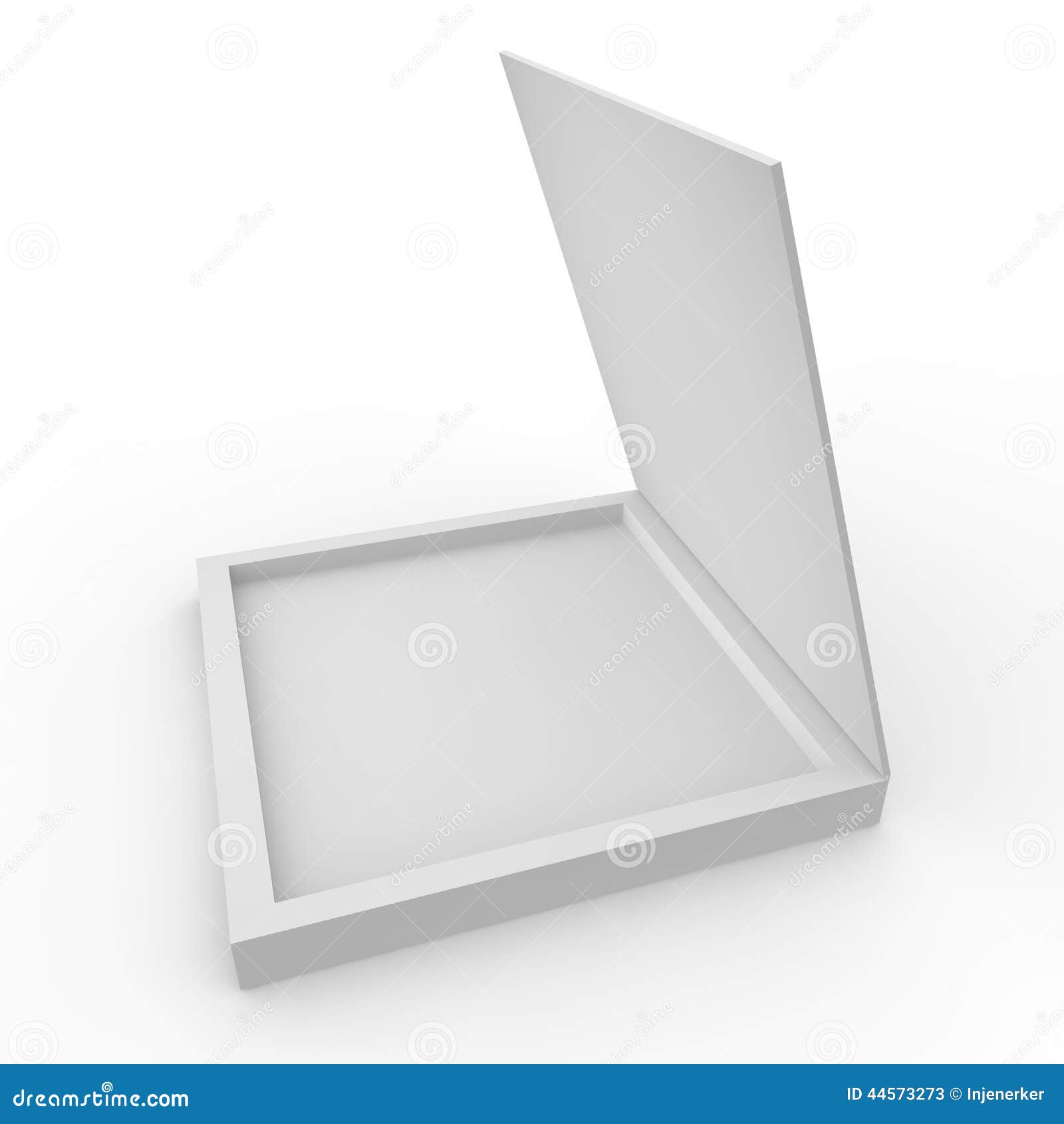 Empty Box on a White Background Stock Illustration - Illustration of ...