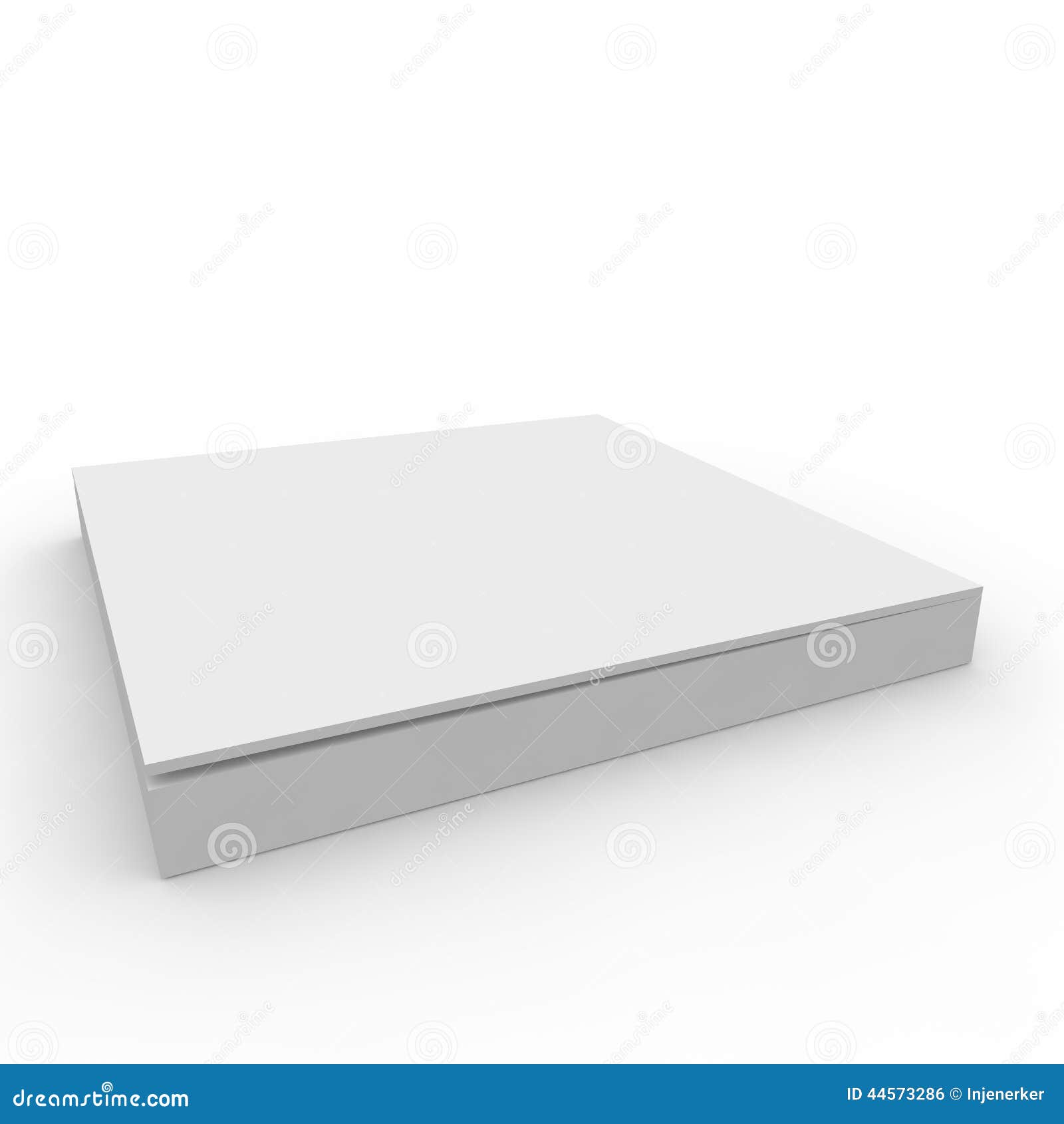 Empty Box on a White Background Stock Illustration - Illustration of ...