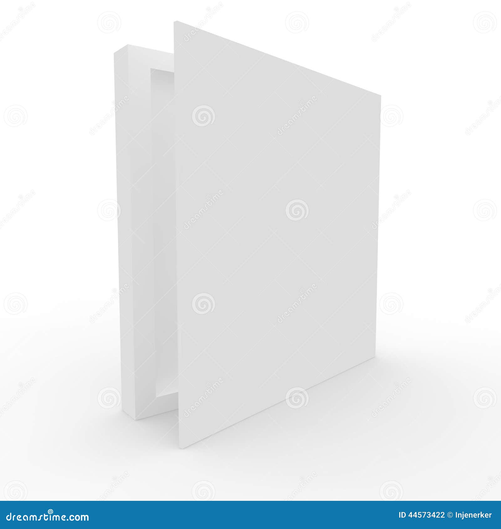 Empty Box on a White Background Stock Illustration - Illustration of ...