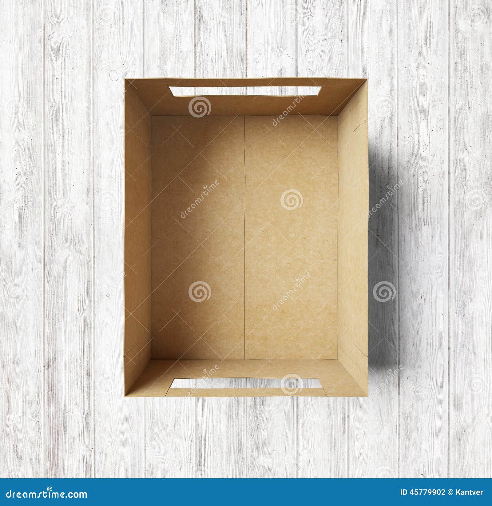 Empty Box on the Wood Background Stock Photo - Image of packaging ...