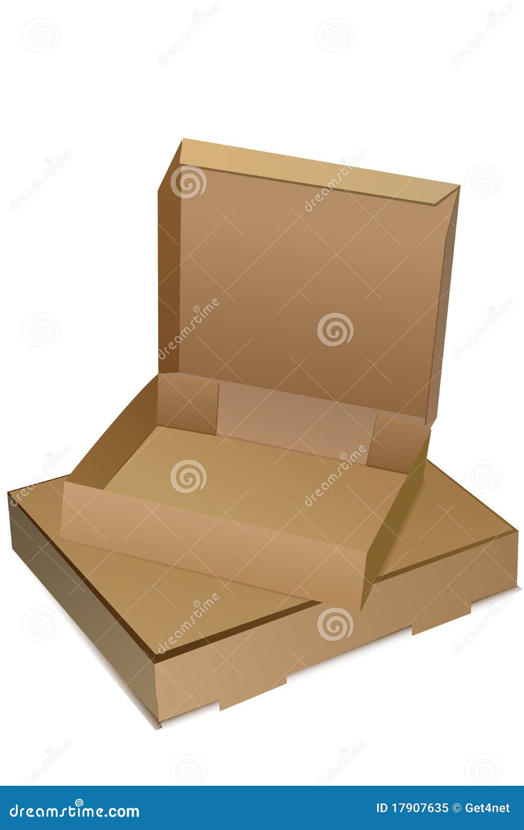Empty boxes stock illustration. Illustration of clean - 17907635