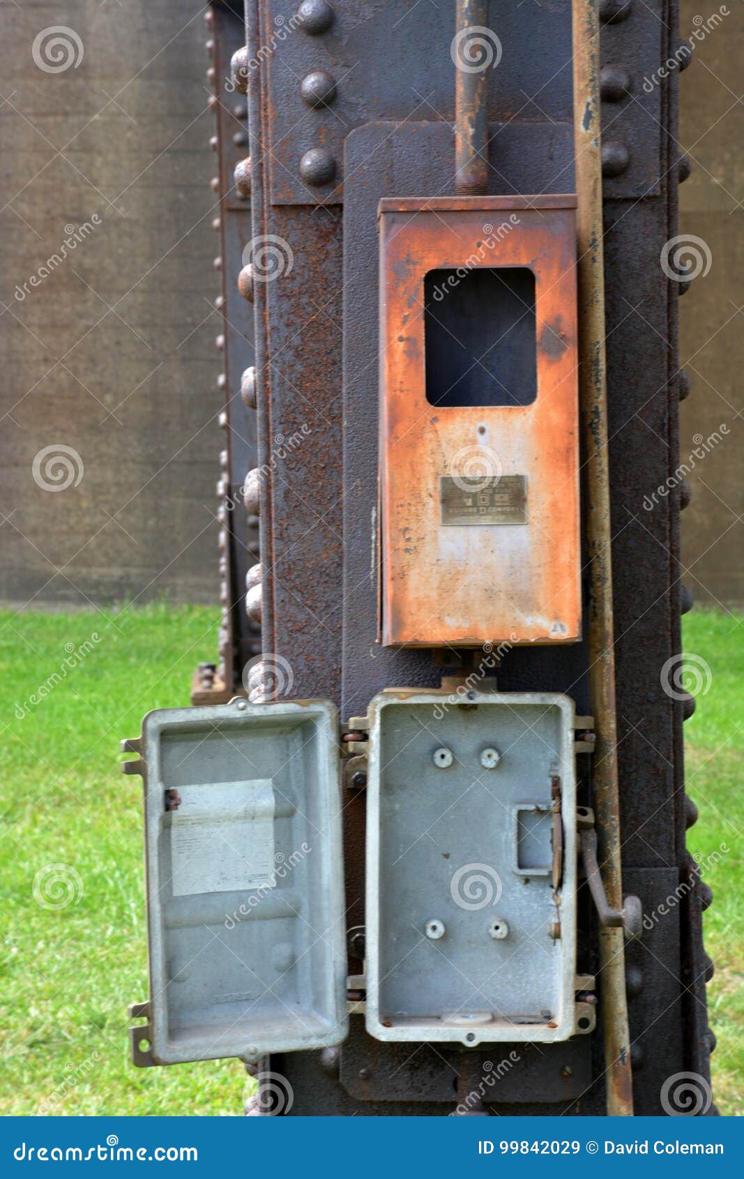 Set Of Empty Boxes At The Supermarket. Paper Empty Boxes. Stock Photo ...