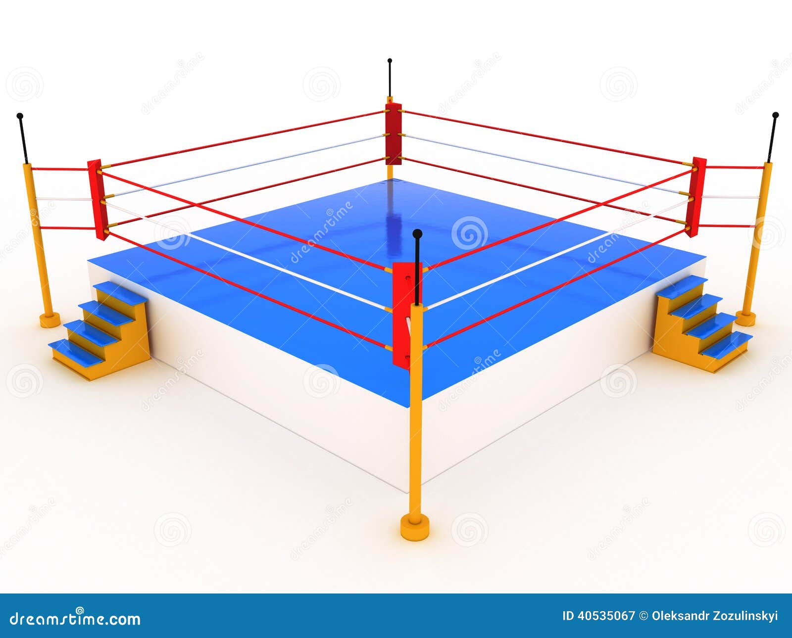 Empty Boxing Ring Background