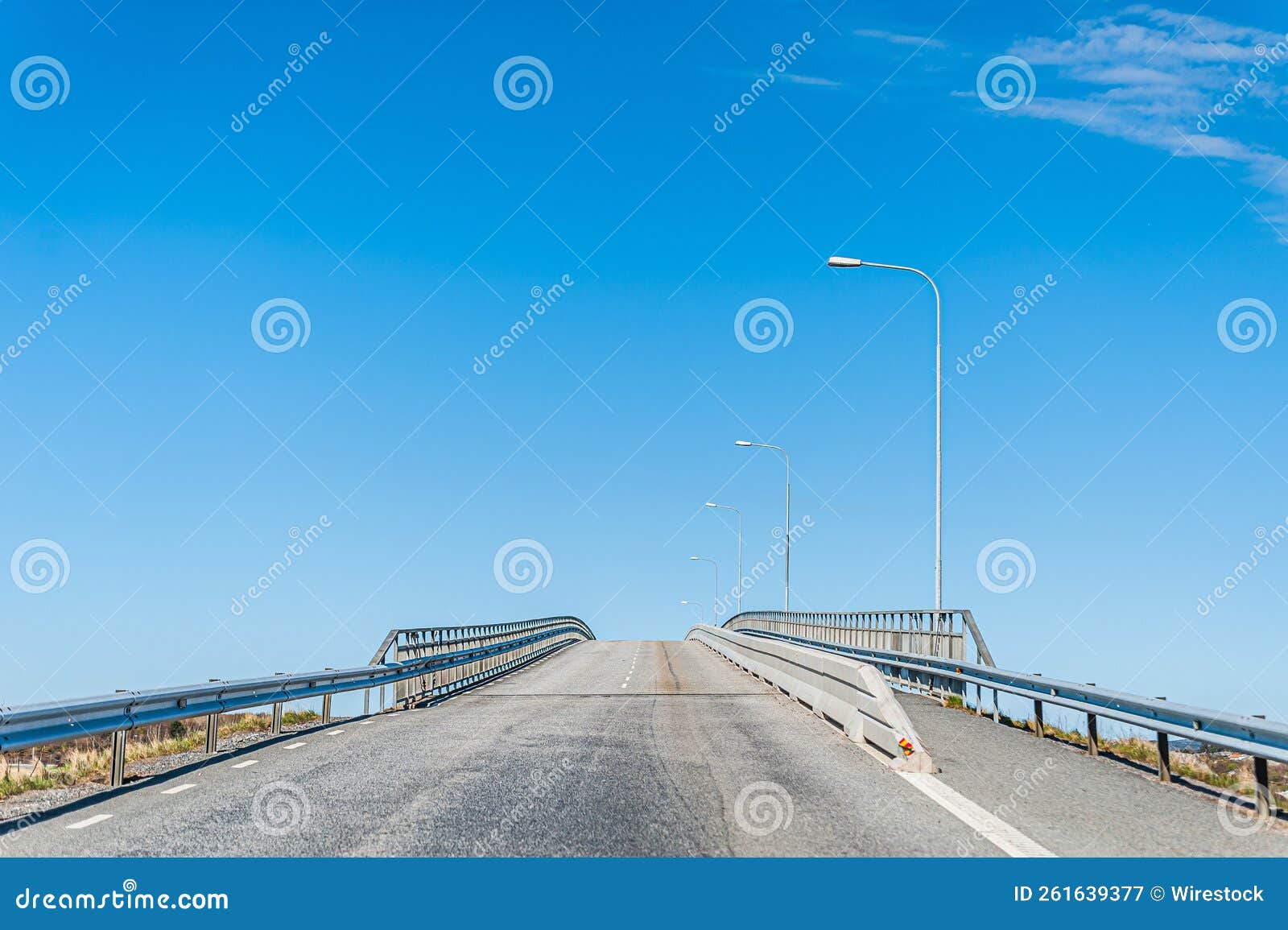 Empty Bridge on a Bright Daytime Stock Image - Image of night, journey ...