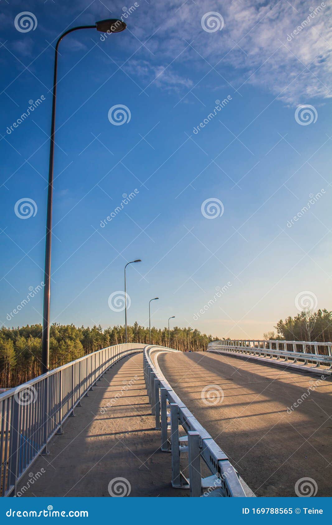 An empty bridge stock image. Image of straight, speed - 169788565