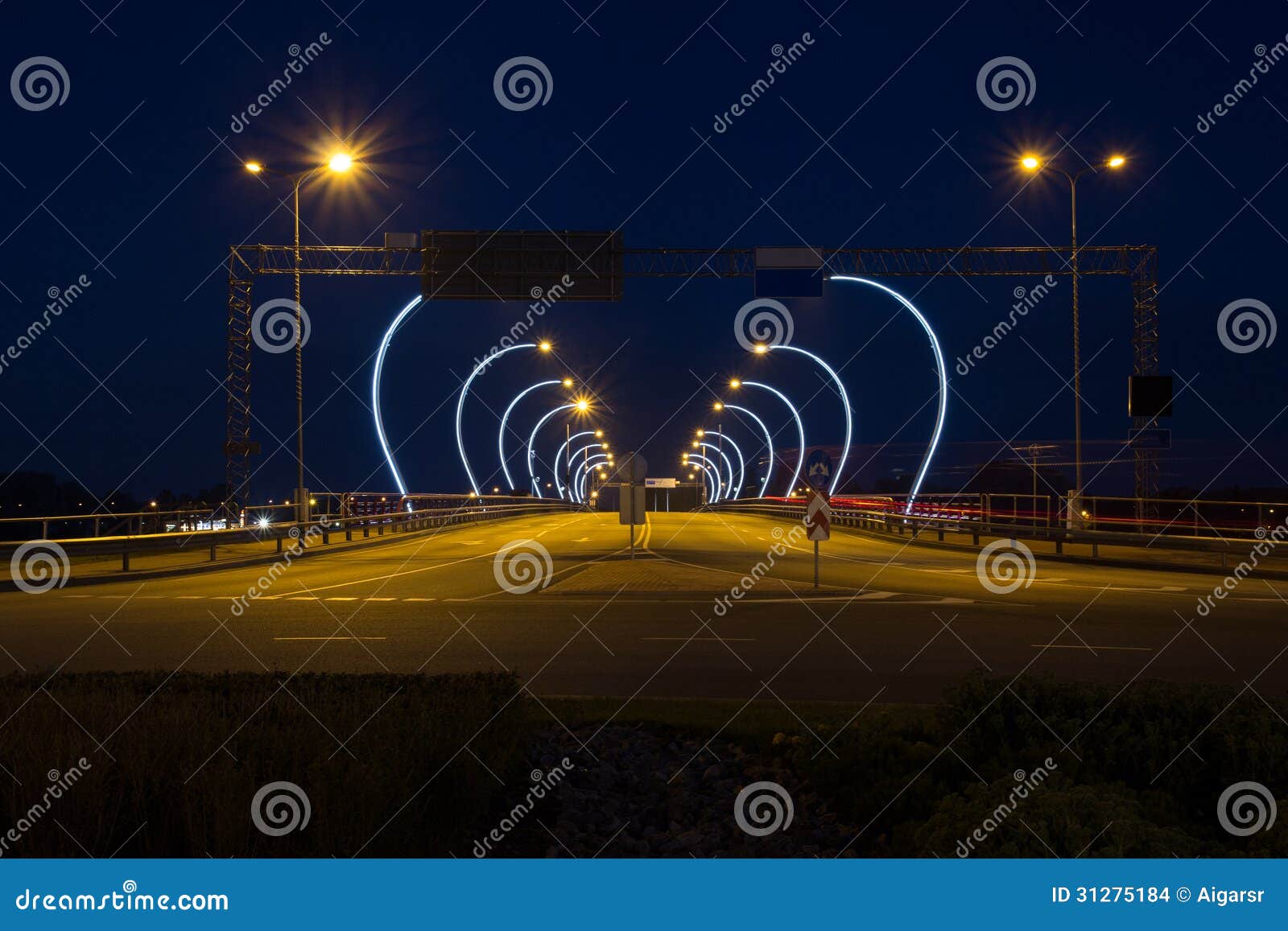 Empty bridge stock photo. Image of beautiful, night, dark - 31275184